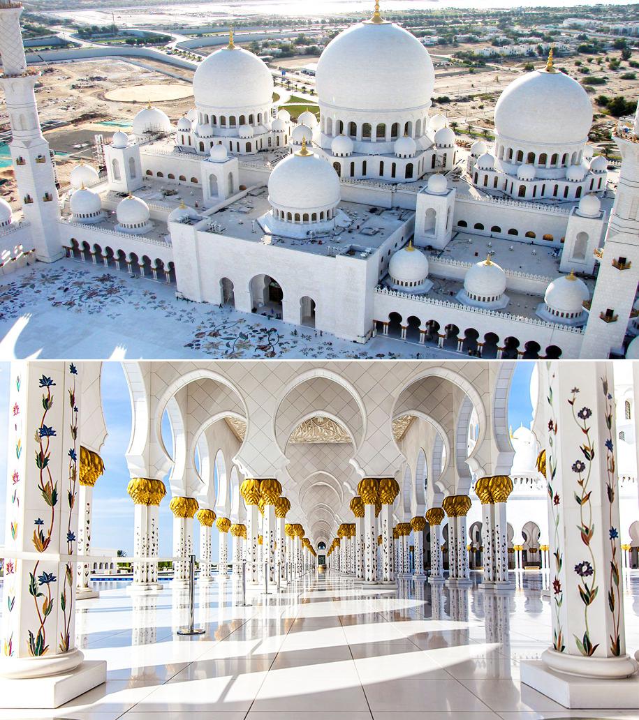 Sheikh Zayed Grand Mosque in Abu Dhabi | Scrolller