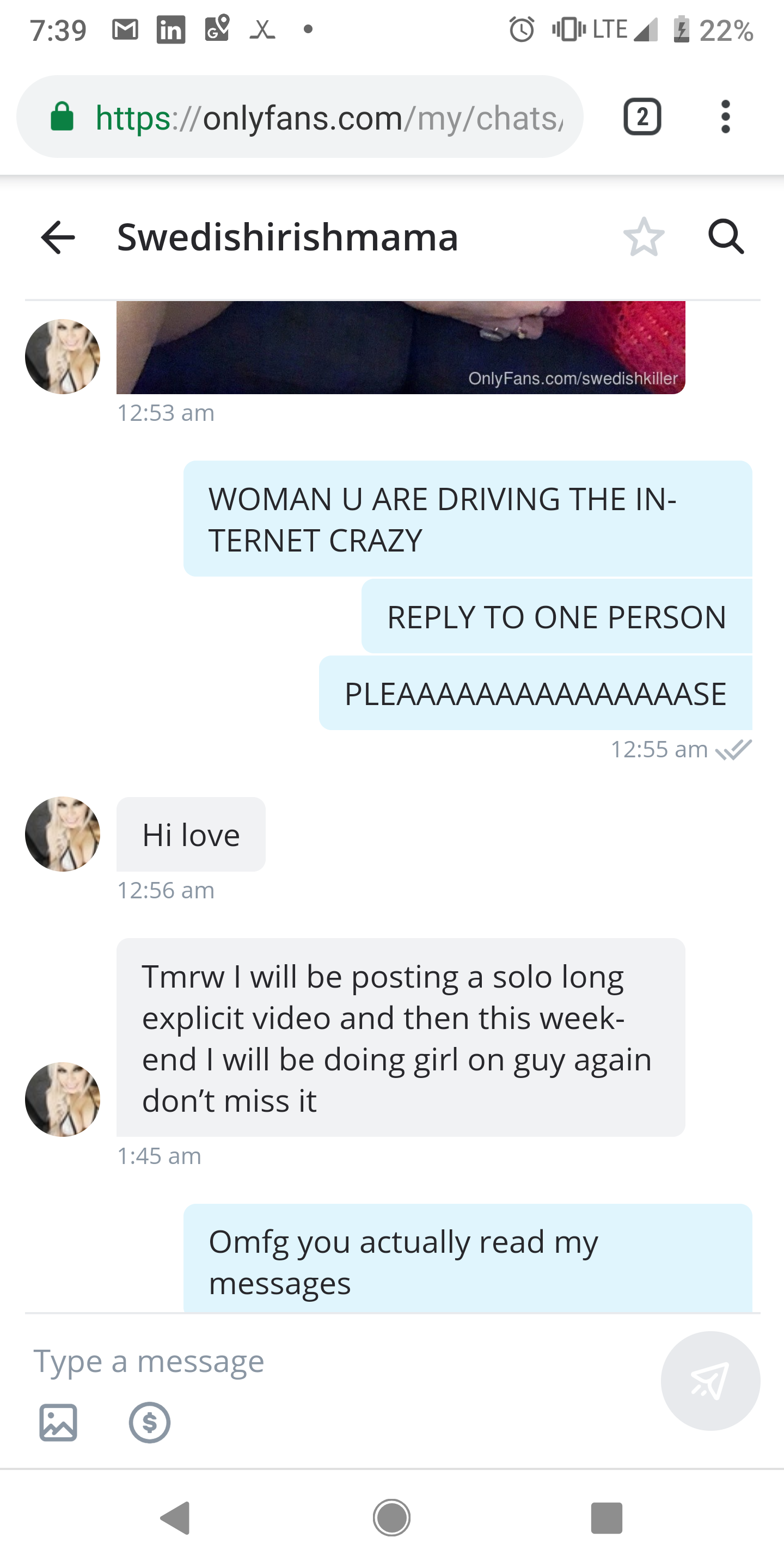 She's evolving - actually ready my messages for once | Scrolller