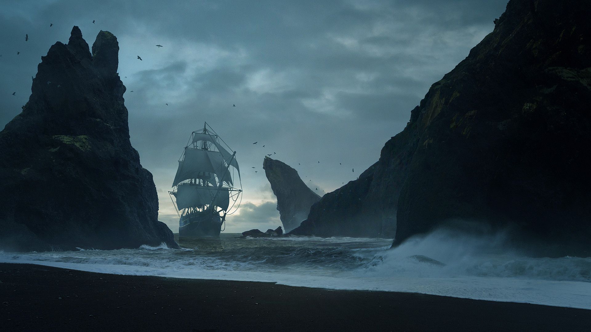 Ship Painting by Charles Dauphin | Scrolller