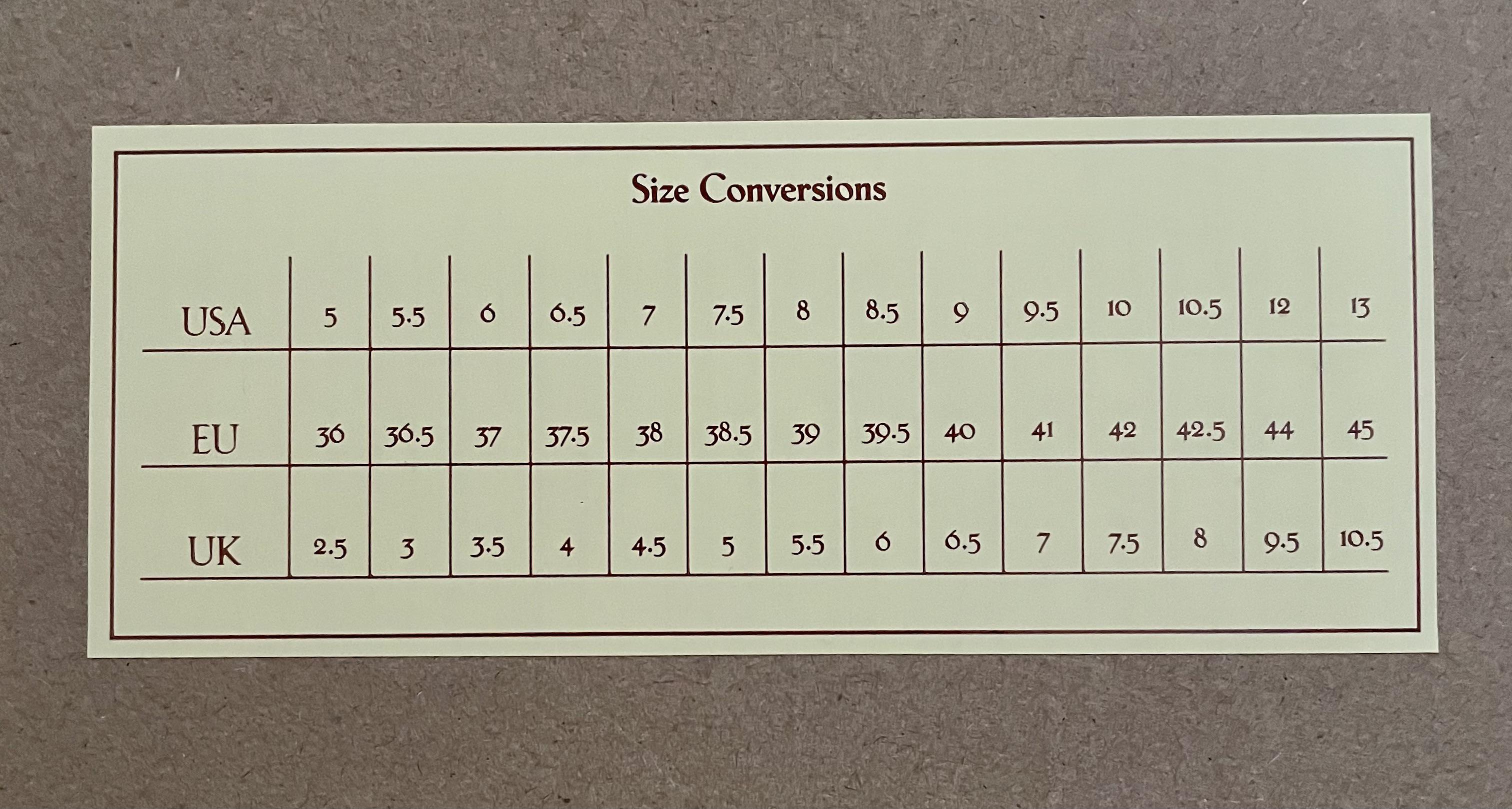 Shoe size conversion chart | Scrolller