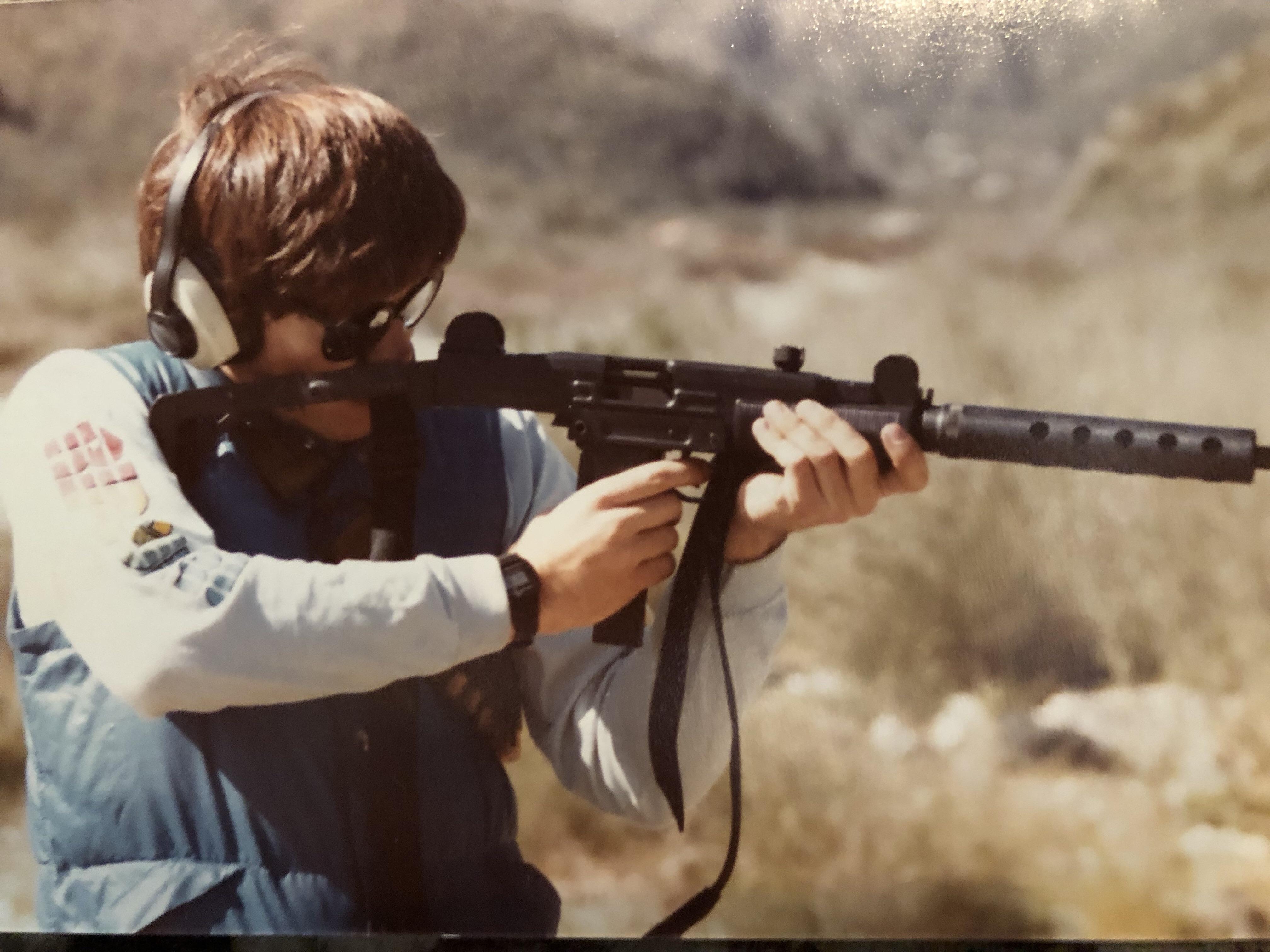 Shooting an Uzi in California, early 80s | Scrolller