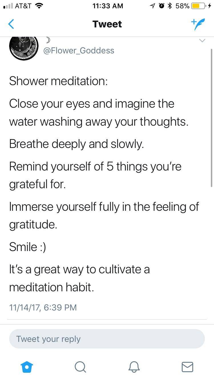 Shower Meditation | Scrolller