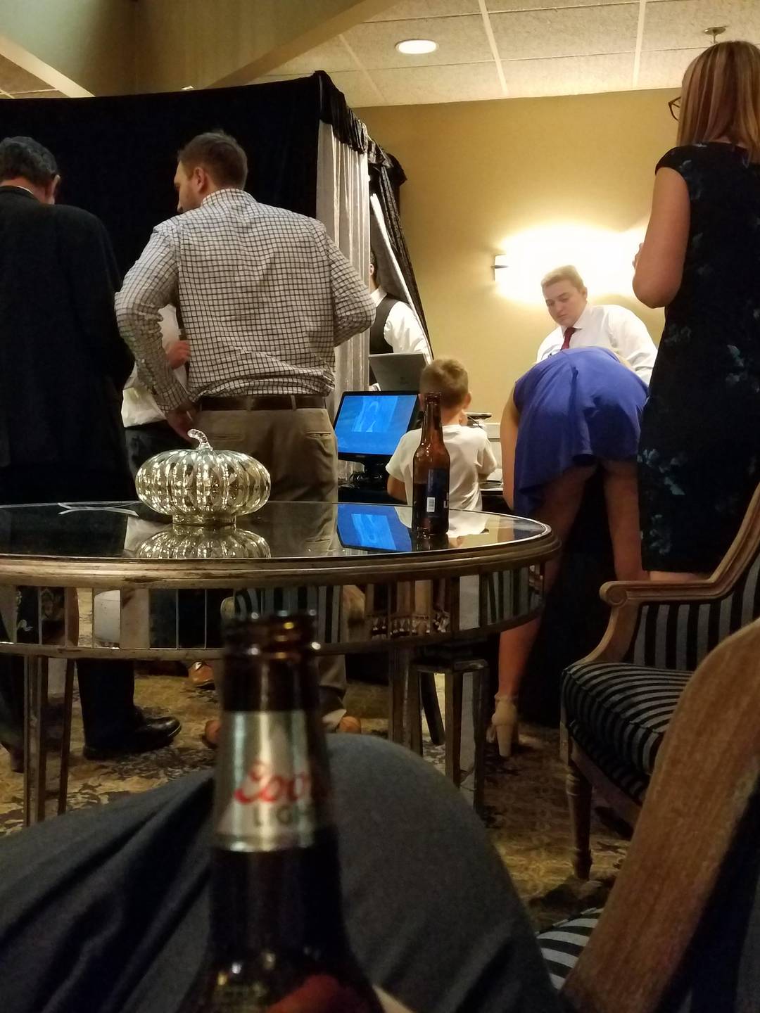 Signing the photo booth book | Scrolller