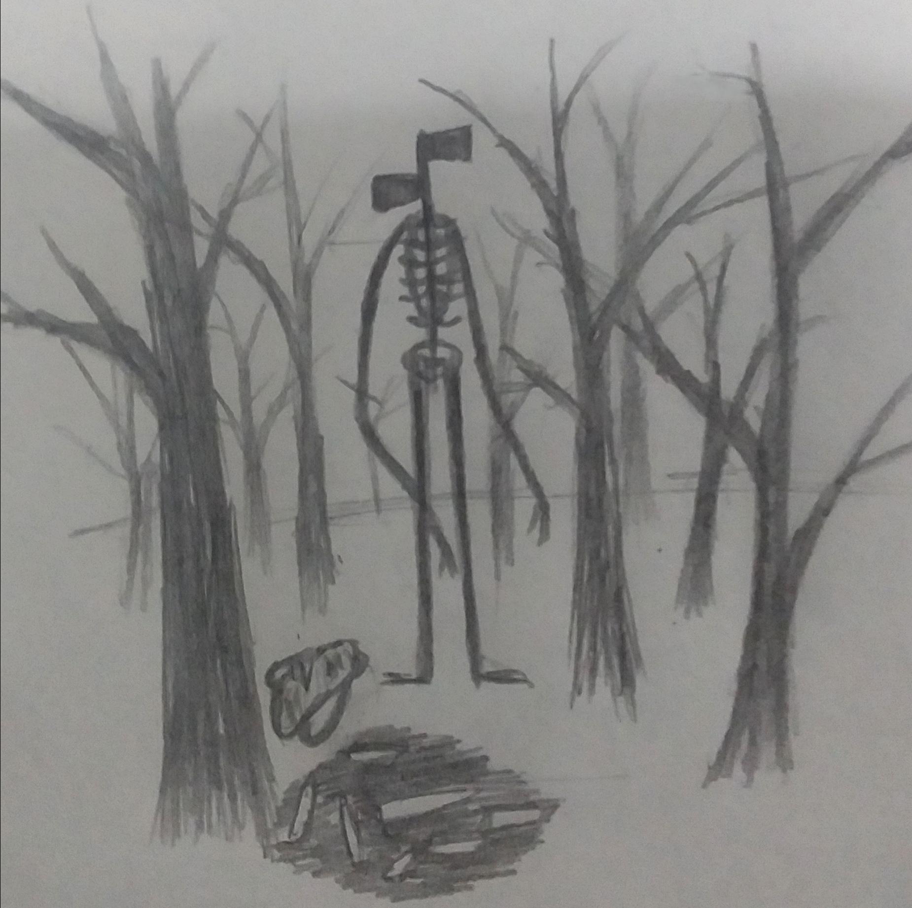 Sirenhead in the forest | Scrolller