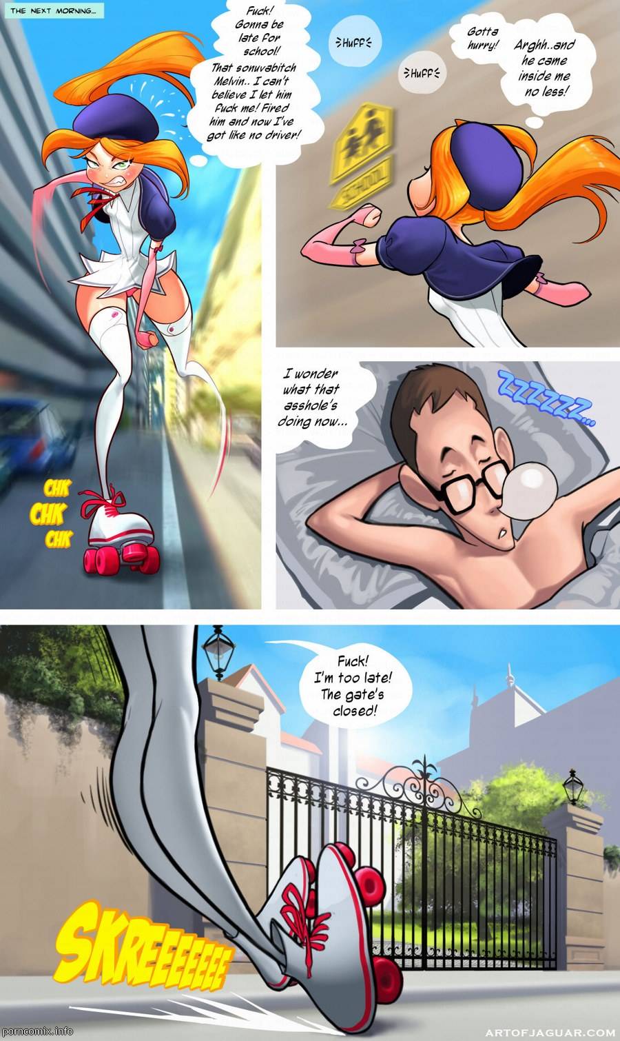 Skating. Stuck. Cumming. | Scrolller