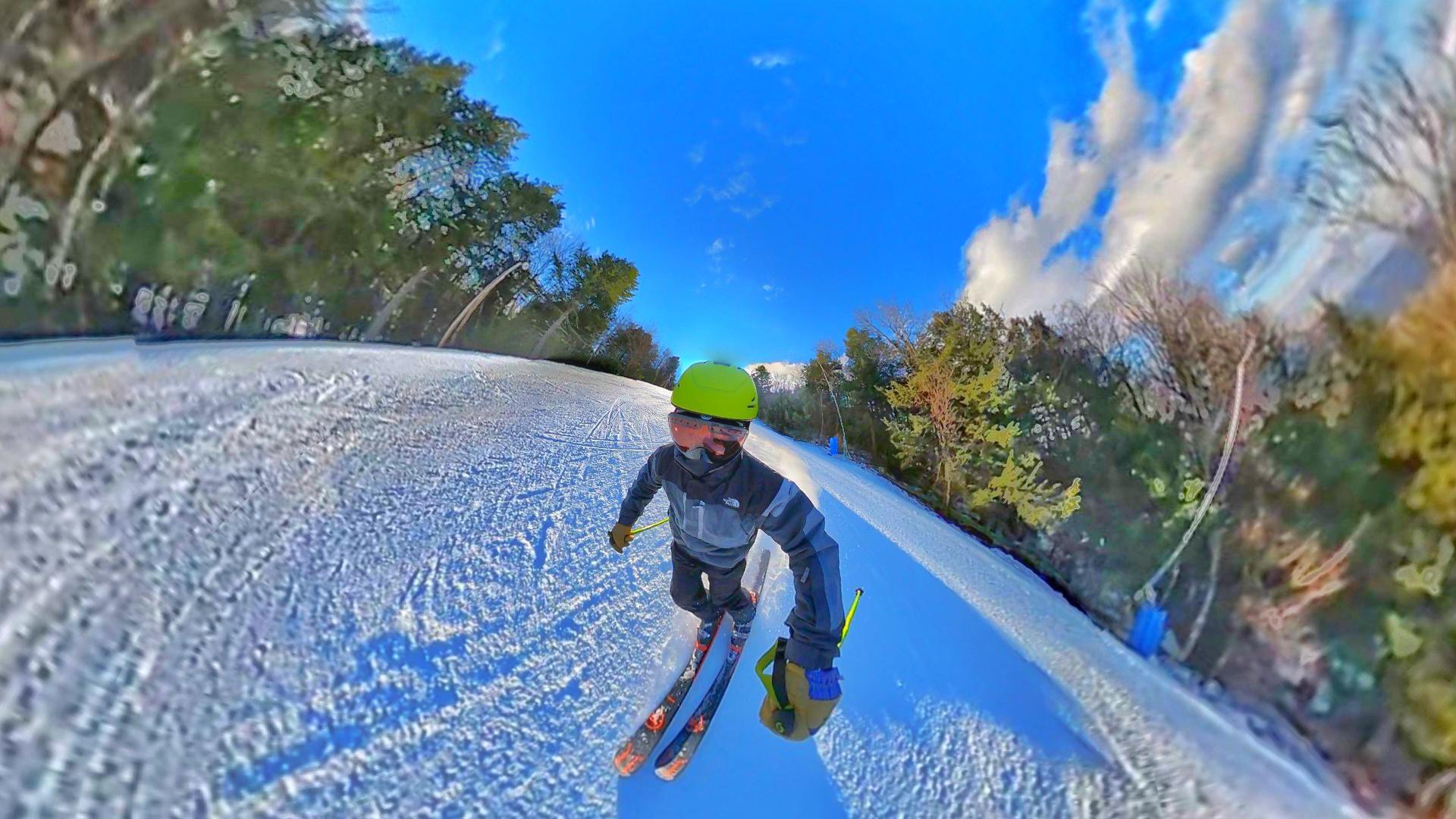 Skiing at Pats Peak. Gopro Max 360. | Scrolller