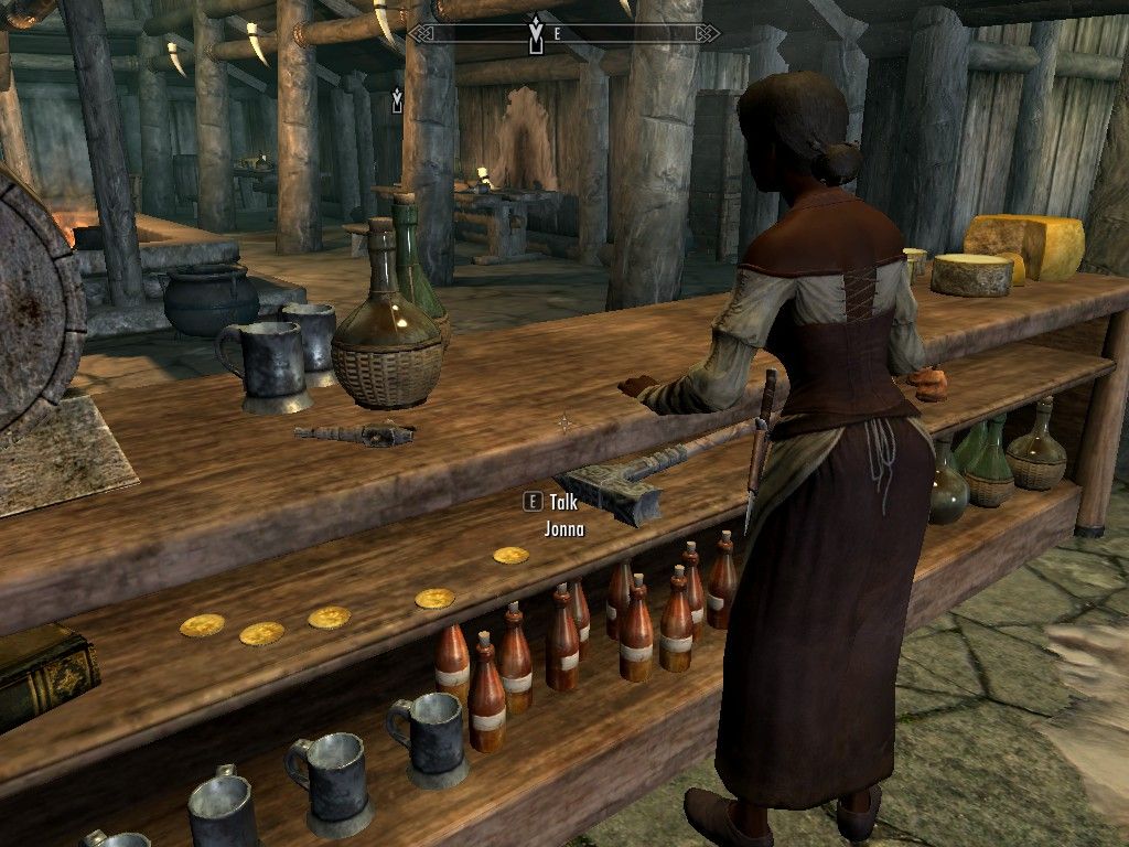 Skyrim's version of shotgun under the counter. | Scrolller