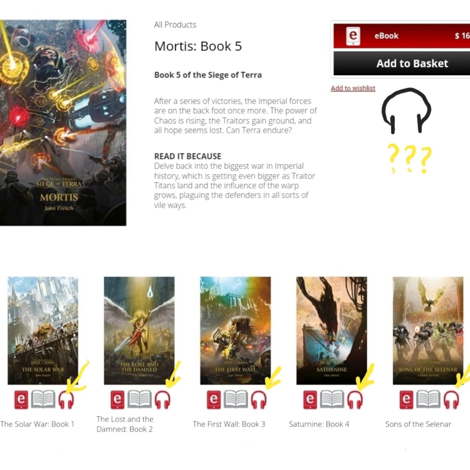 Slaanesh would like to remind you on this #MortisMonday that there is still no audiobook for ...