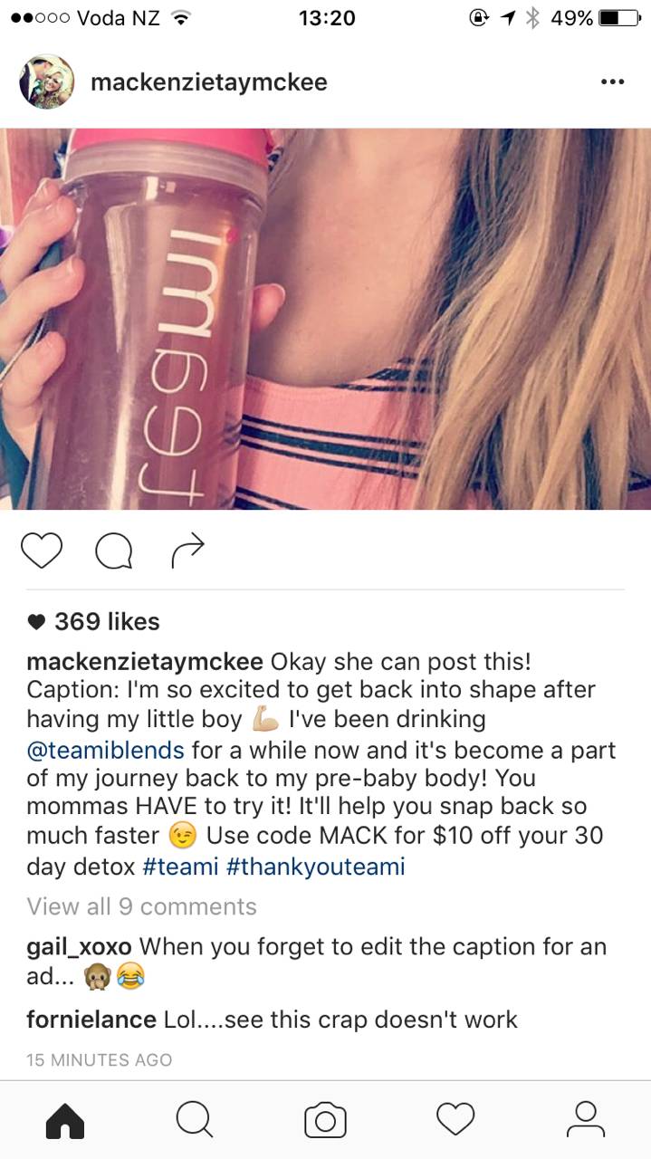 Slow Clap for MacKenzie's IG Fail | Scrolller