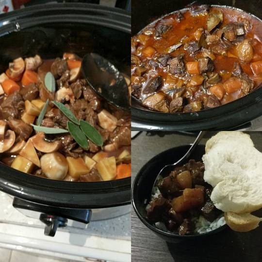 Slow cooked beef bourguignon | Scrolller