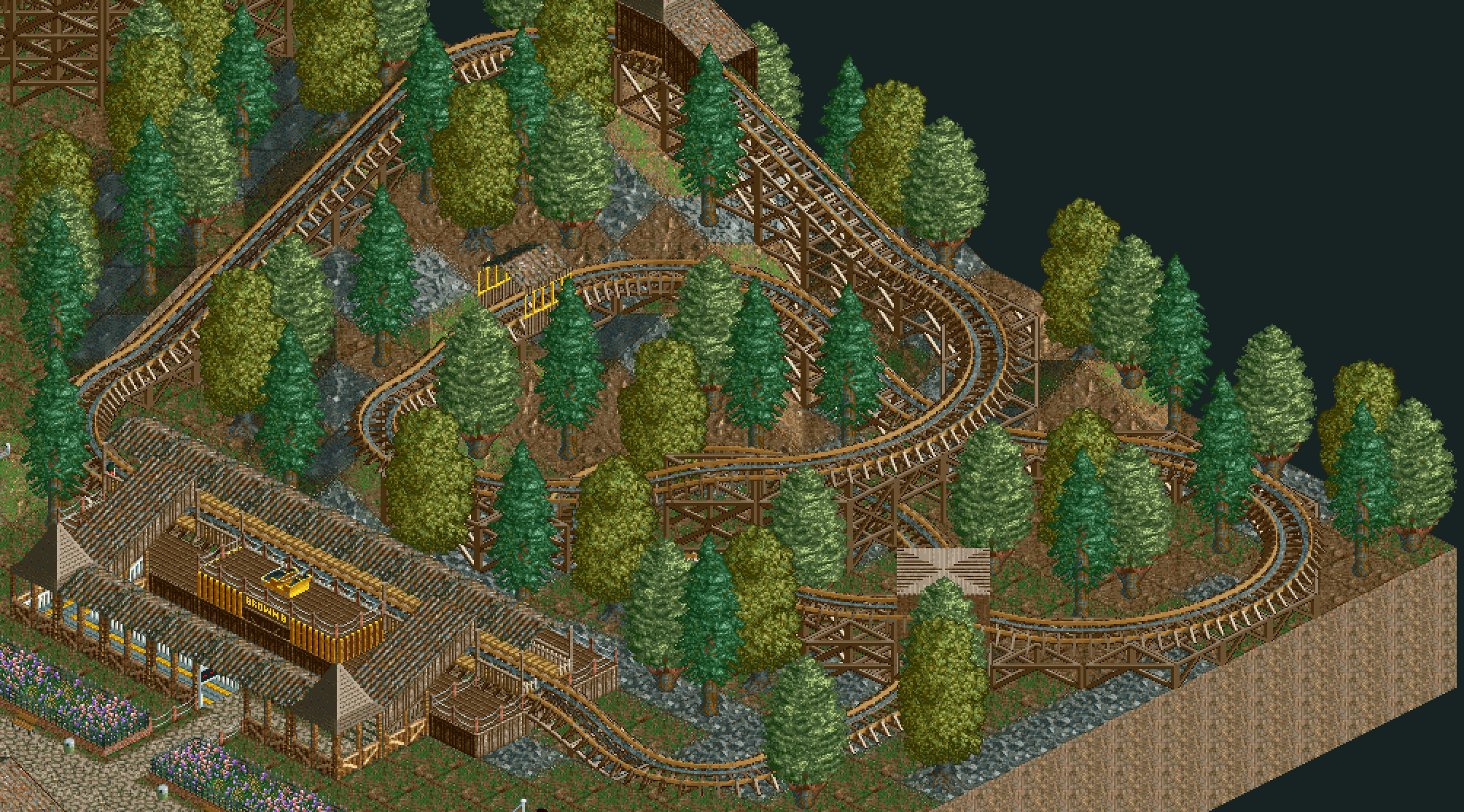 Small Alpine themed Side Friction Coaster | Scrolller