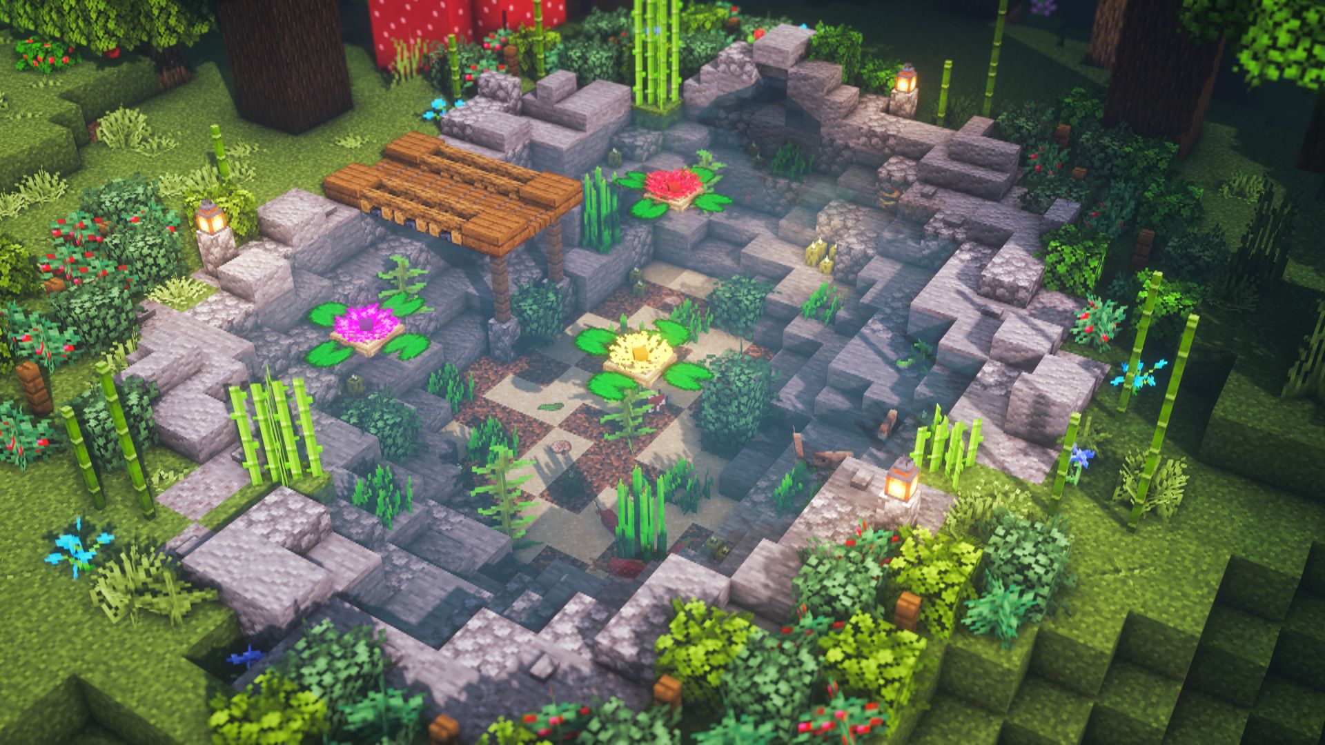 Small fish pond with a lot of details. | Scrolller