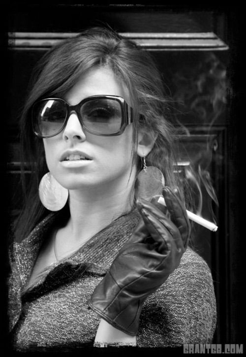 Smoking in leather gloves | Scrolller