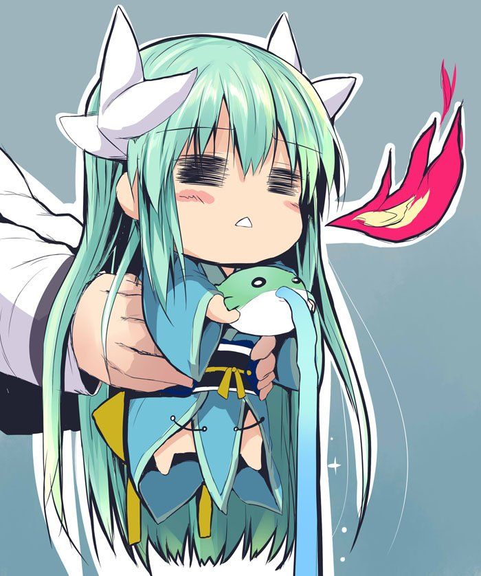Smol Kiyo and a Puffer fish | Scrolller