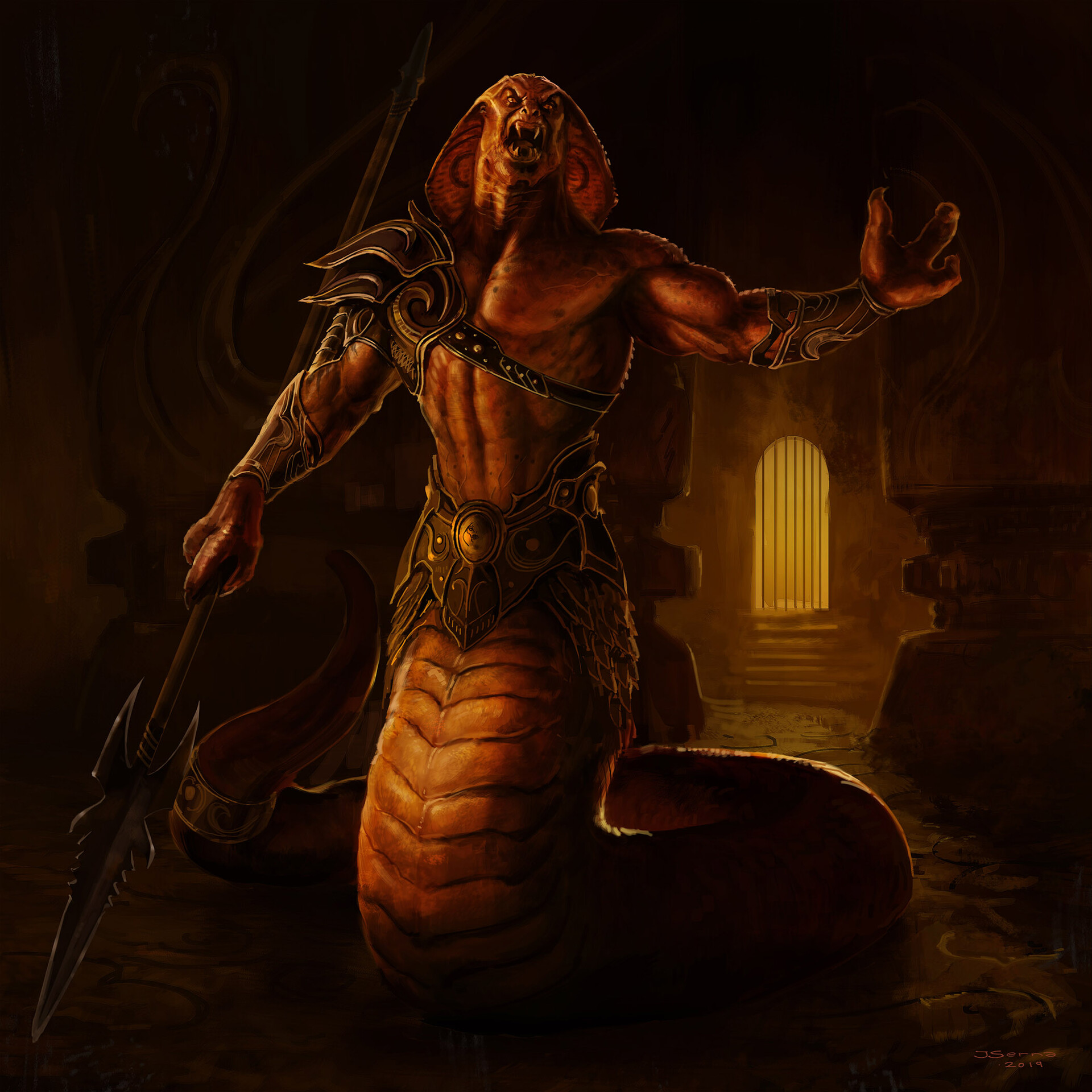 Snake Warrior by Jay Serna | Scrolller