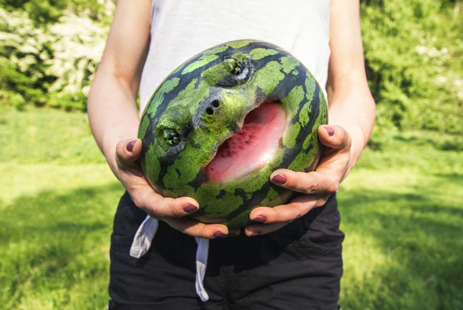 Snapping watermelon | Scrolller