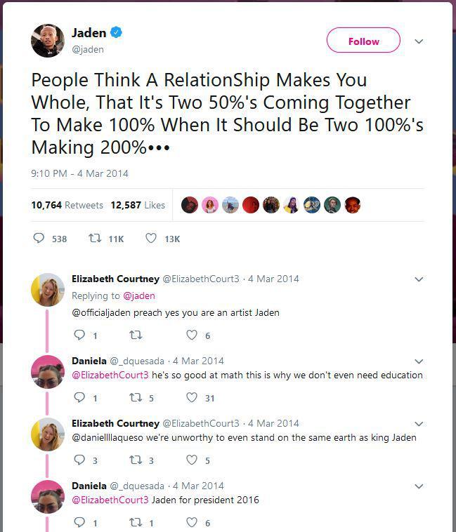 So deep. Thank you, Jaden. | Scrolller