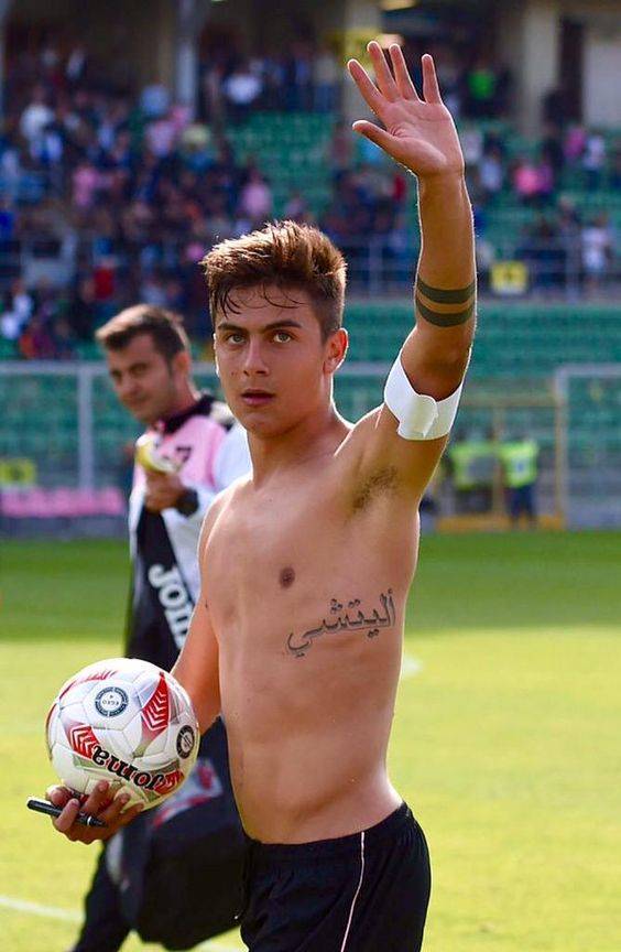 Soccer player Paulo Dybala's tattoo (the one on his body) | Scrolller