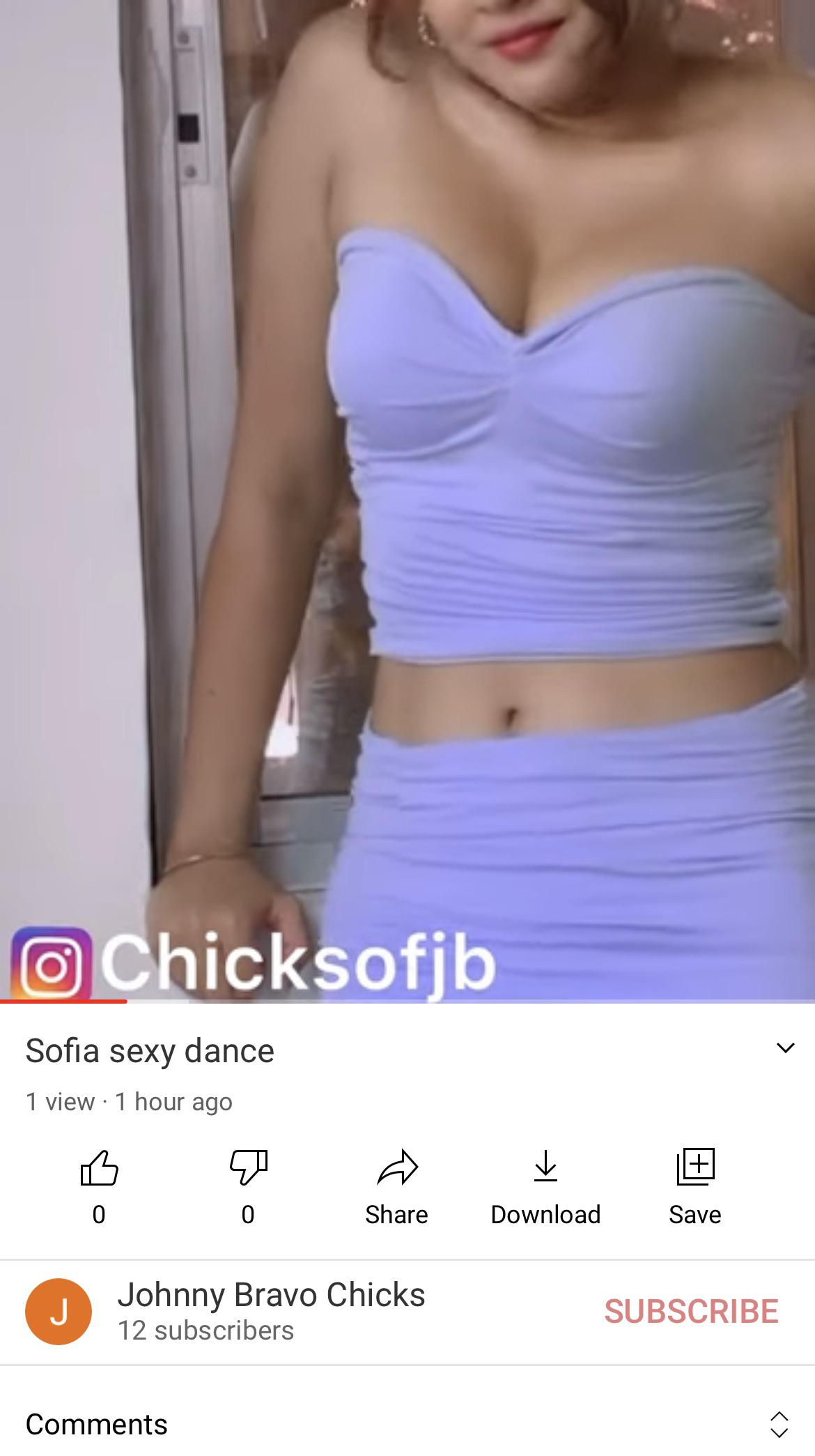 Sofia sexy boobs dance | Scrolller