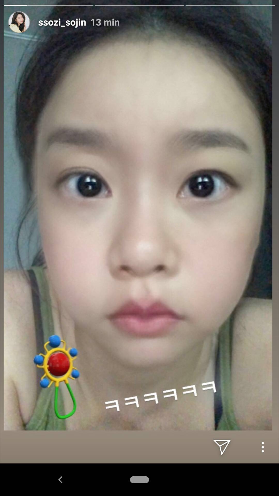 Sojin tries the baby filter | Scrolller