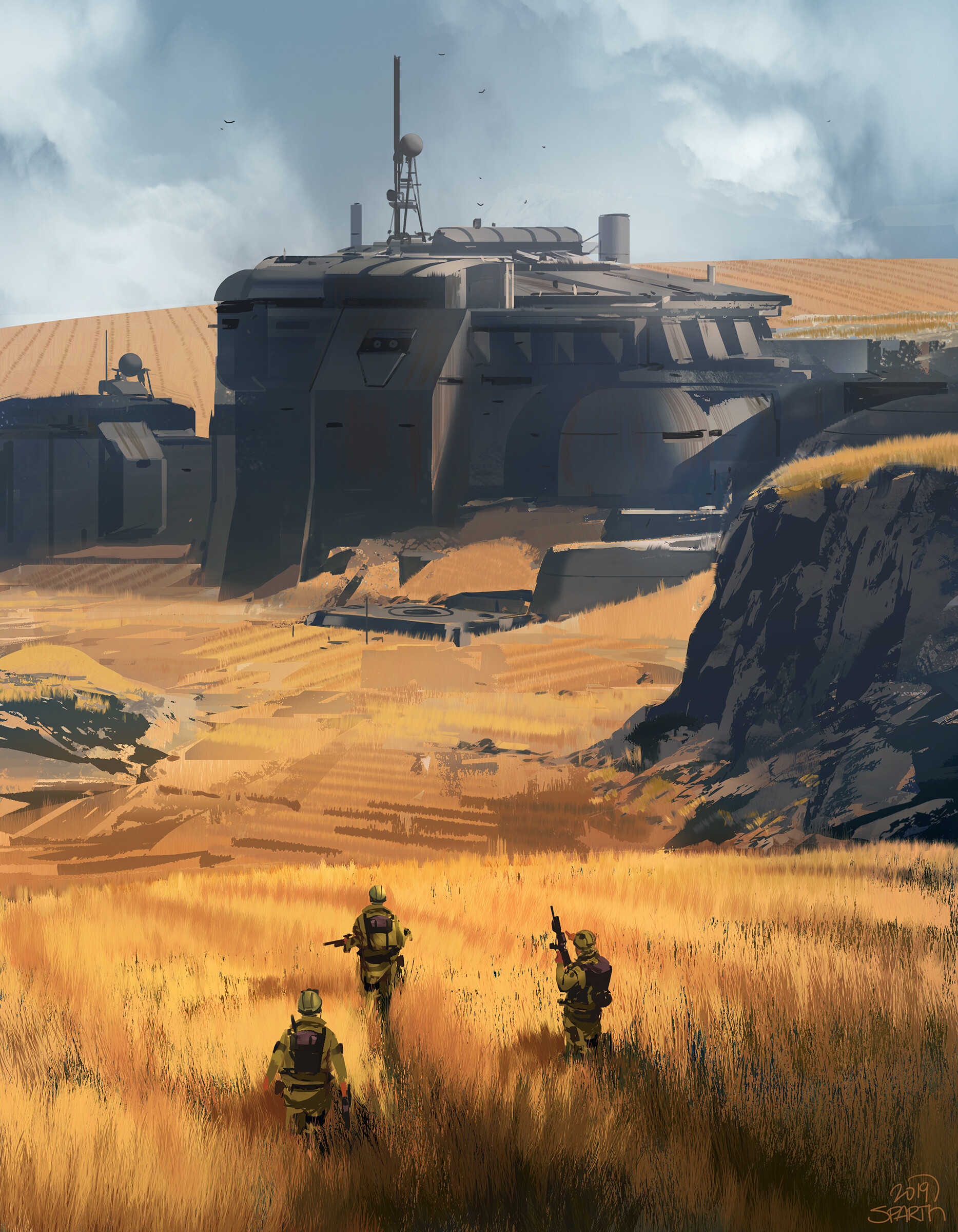 Soldiers in Yellow Field by sparth | Scrolller