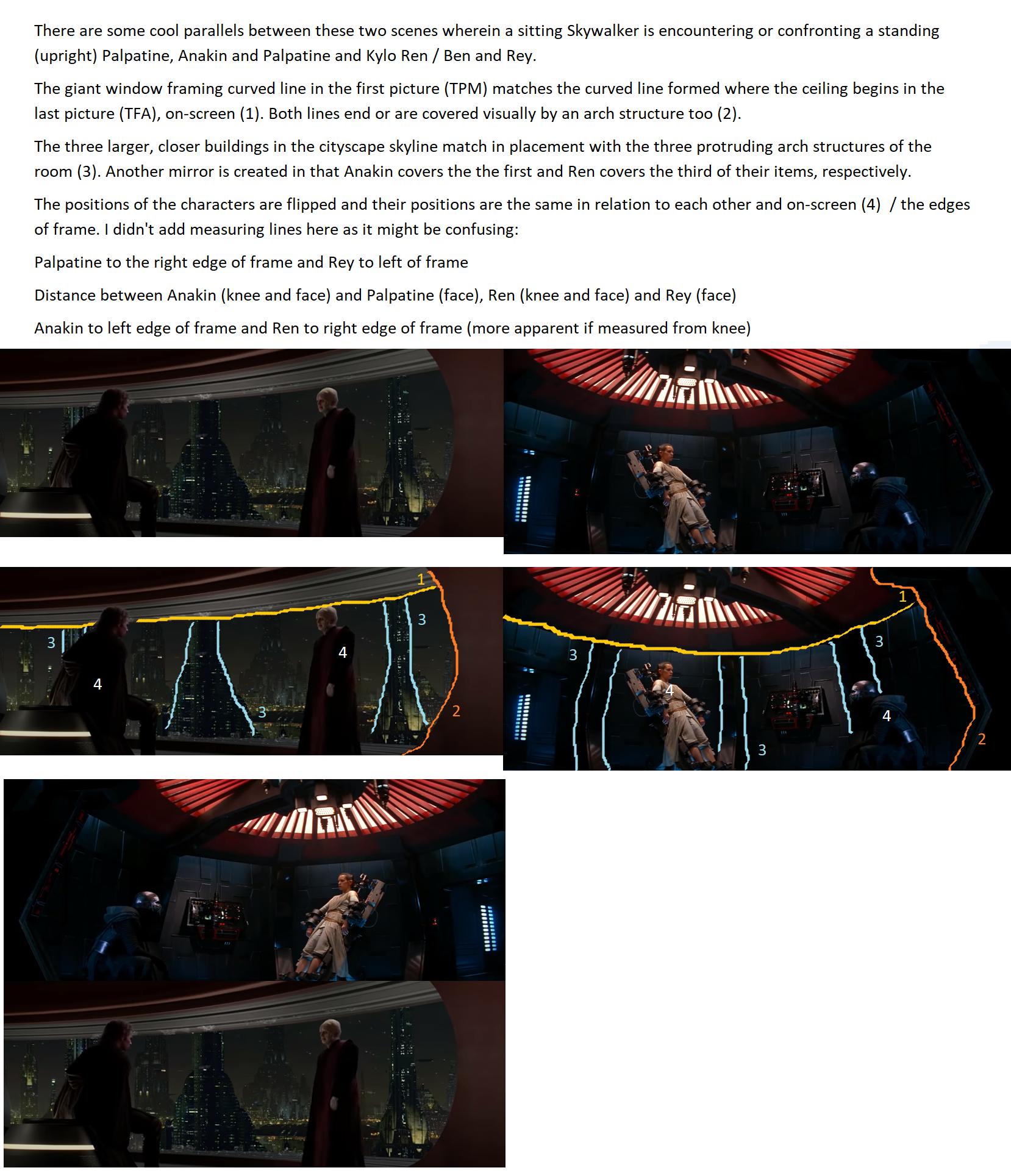 Some visual mirroring between key moments in Revenge of the Sith and The Force Awakens | Scrolller