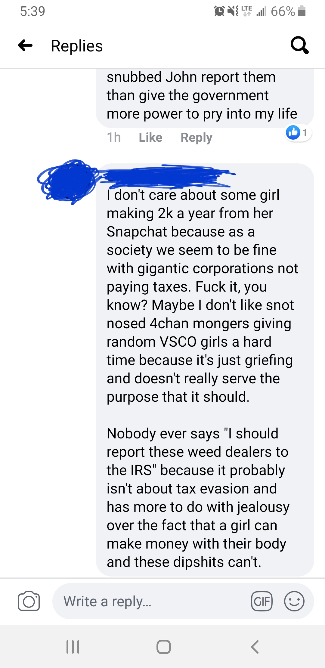 Someone in the comments of the Facebook post I posted earlier hit the nail on the head ...