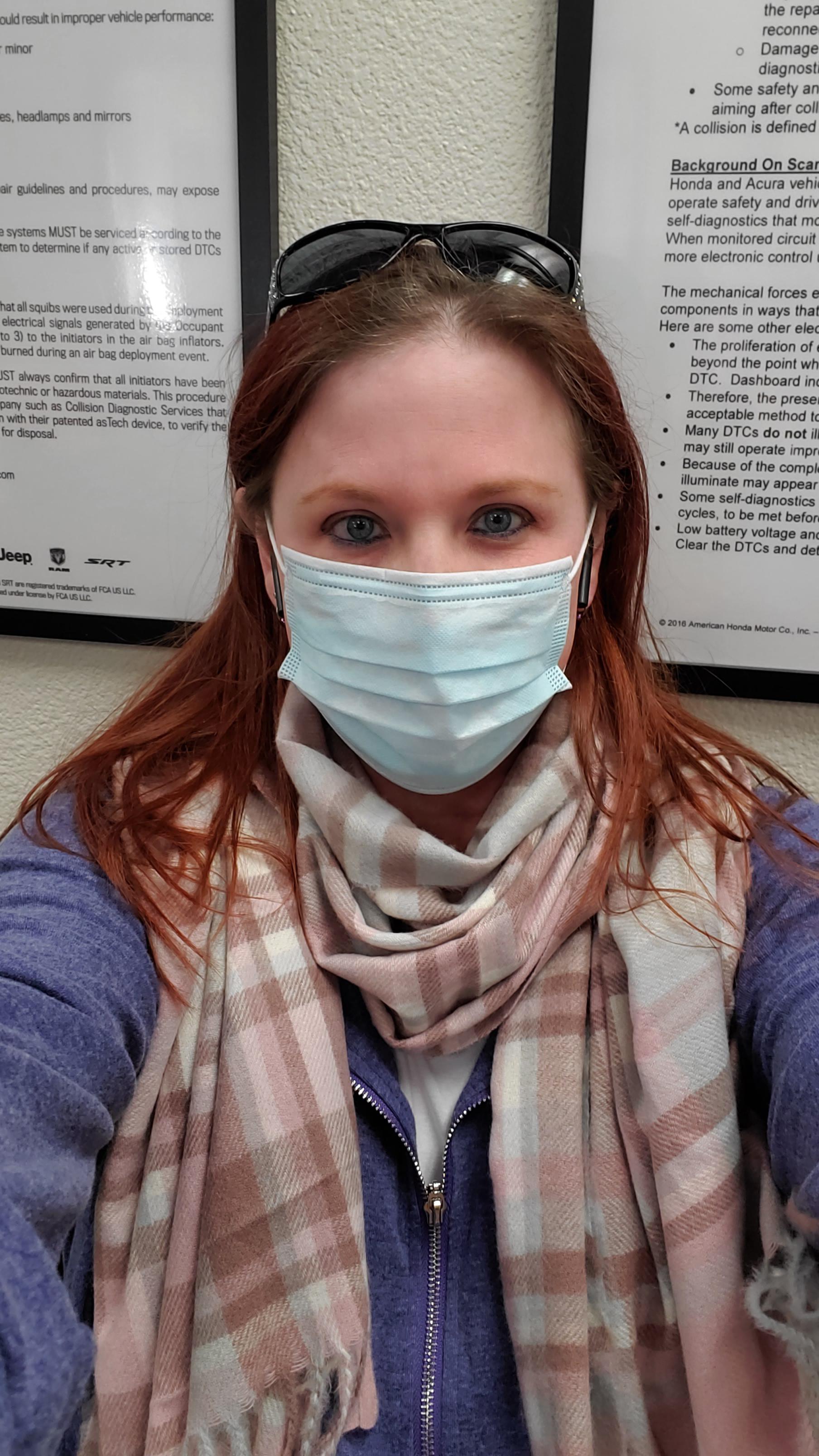 Sometimes you just feel cute. Even with the mask on. | Scrolller