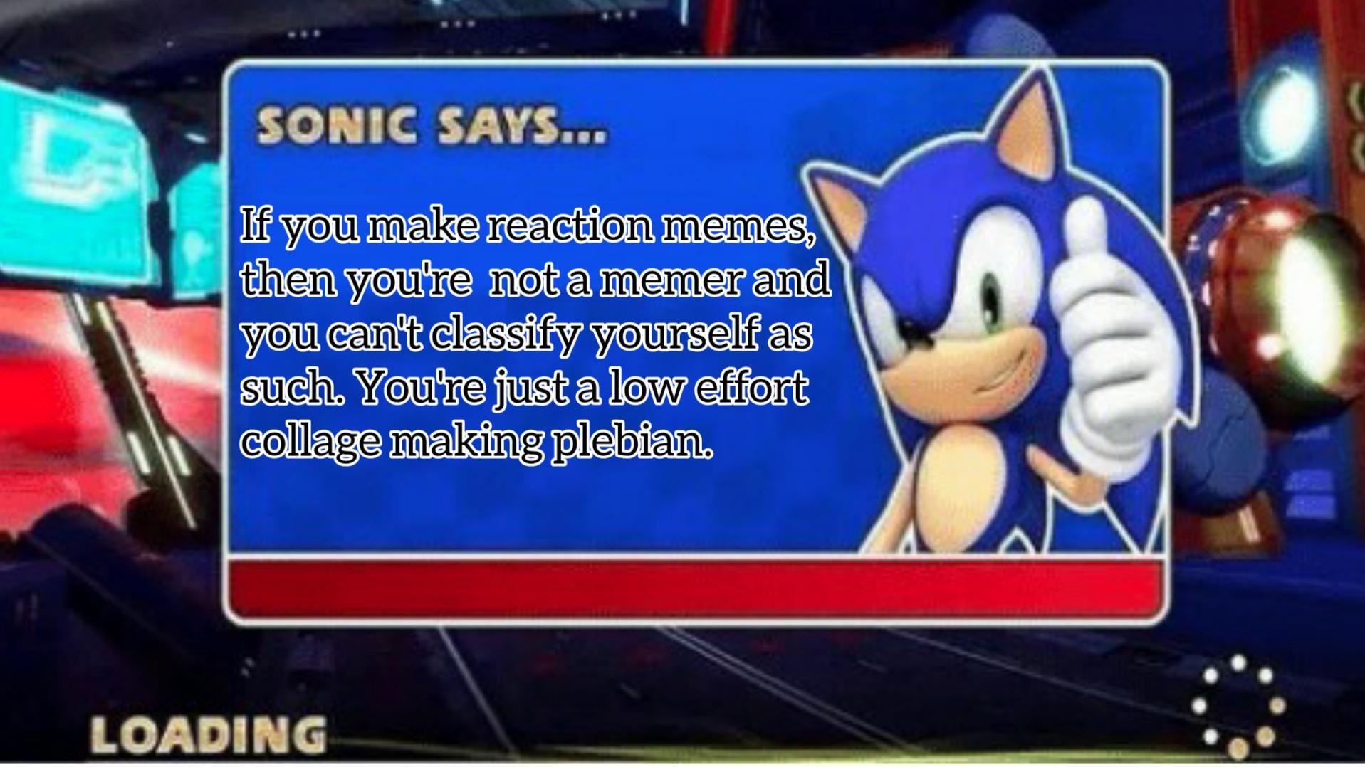 Sonic be spitting those facts | Scrolller