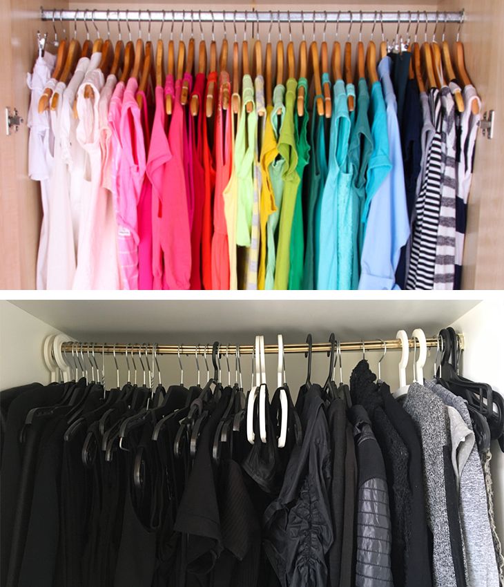 Sorting your clothes by color. | Scrolller