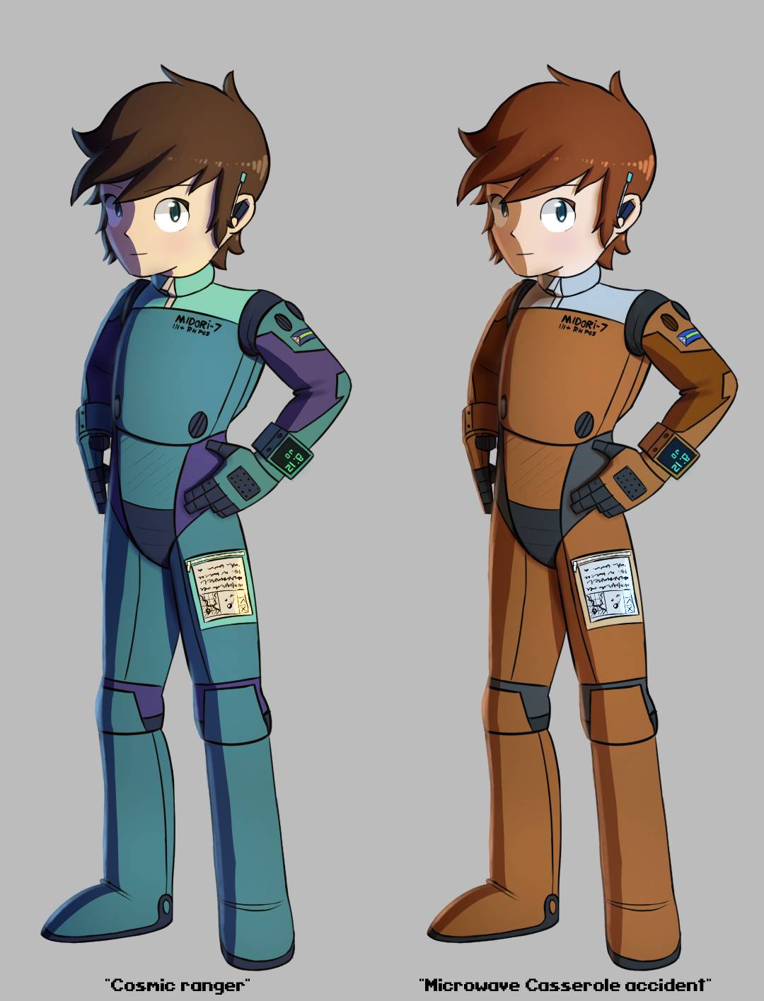 Space suit design for my character "Cave" | Scrolller