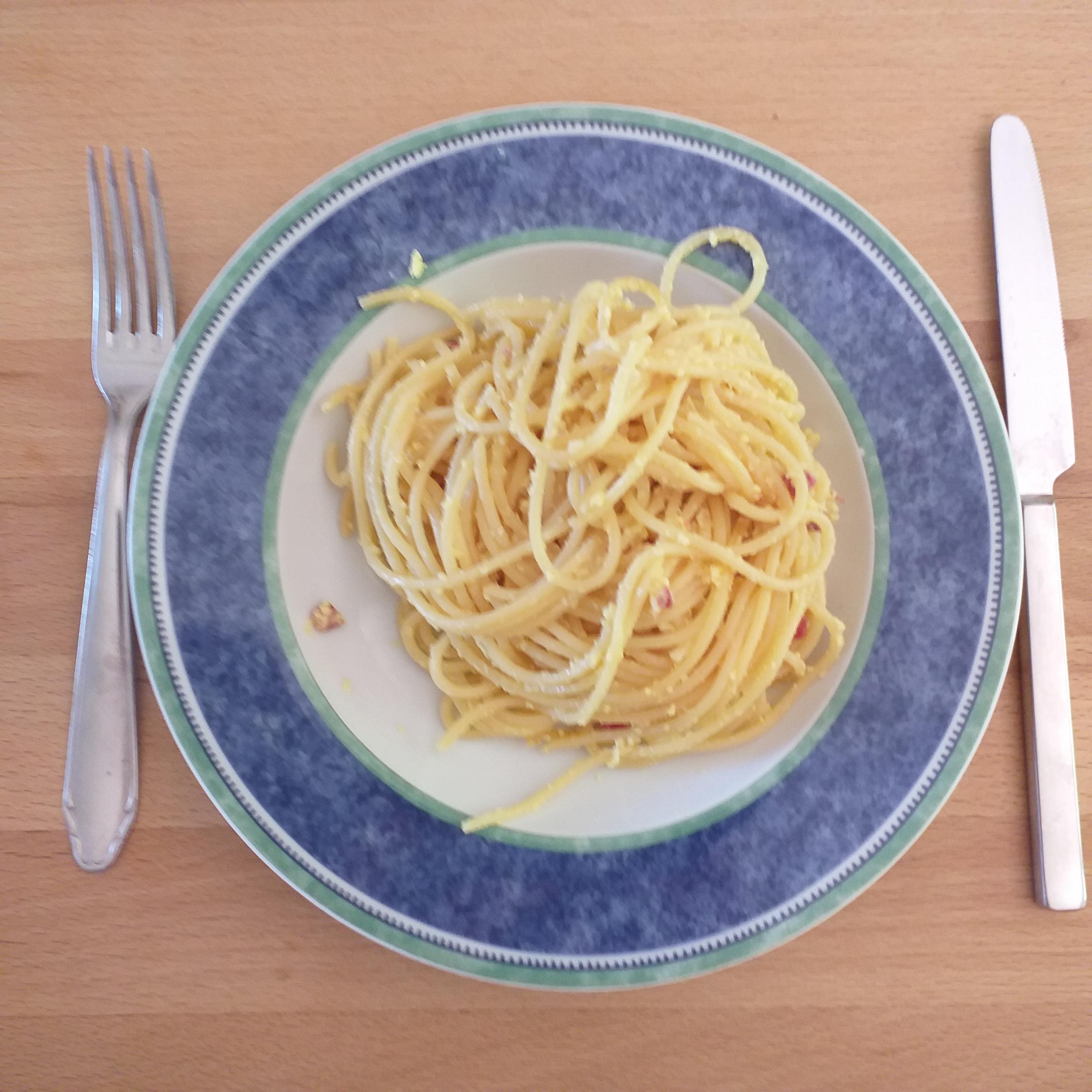 Spaghetti Cabonara Scrolller