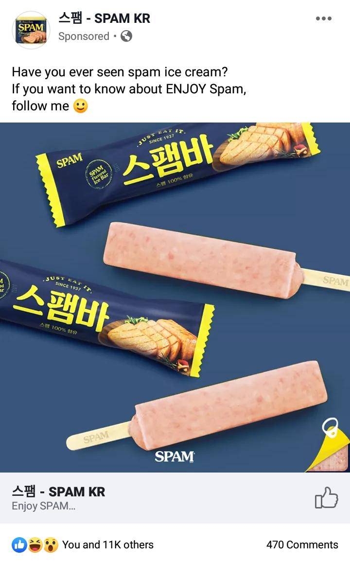 Spam Ice Cream | Scrolller