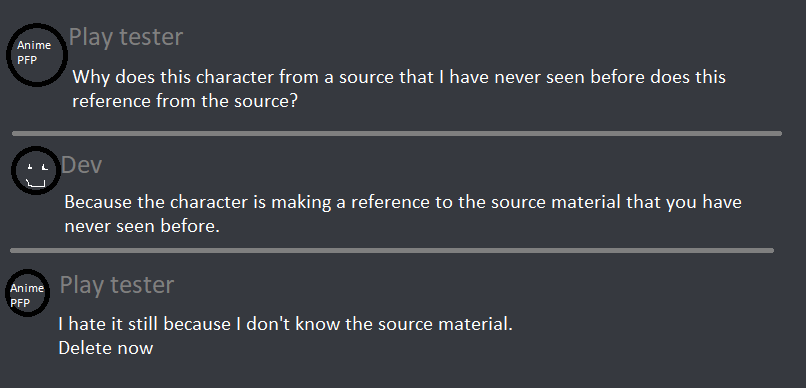 SPNATI Development discord in a nutshell | Scrolller