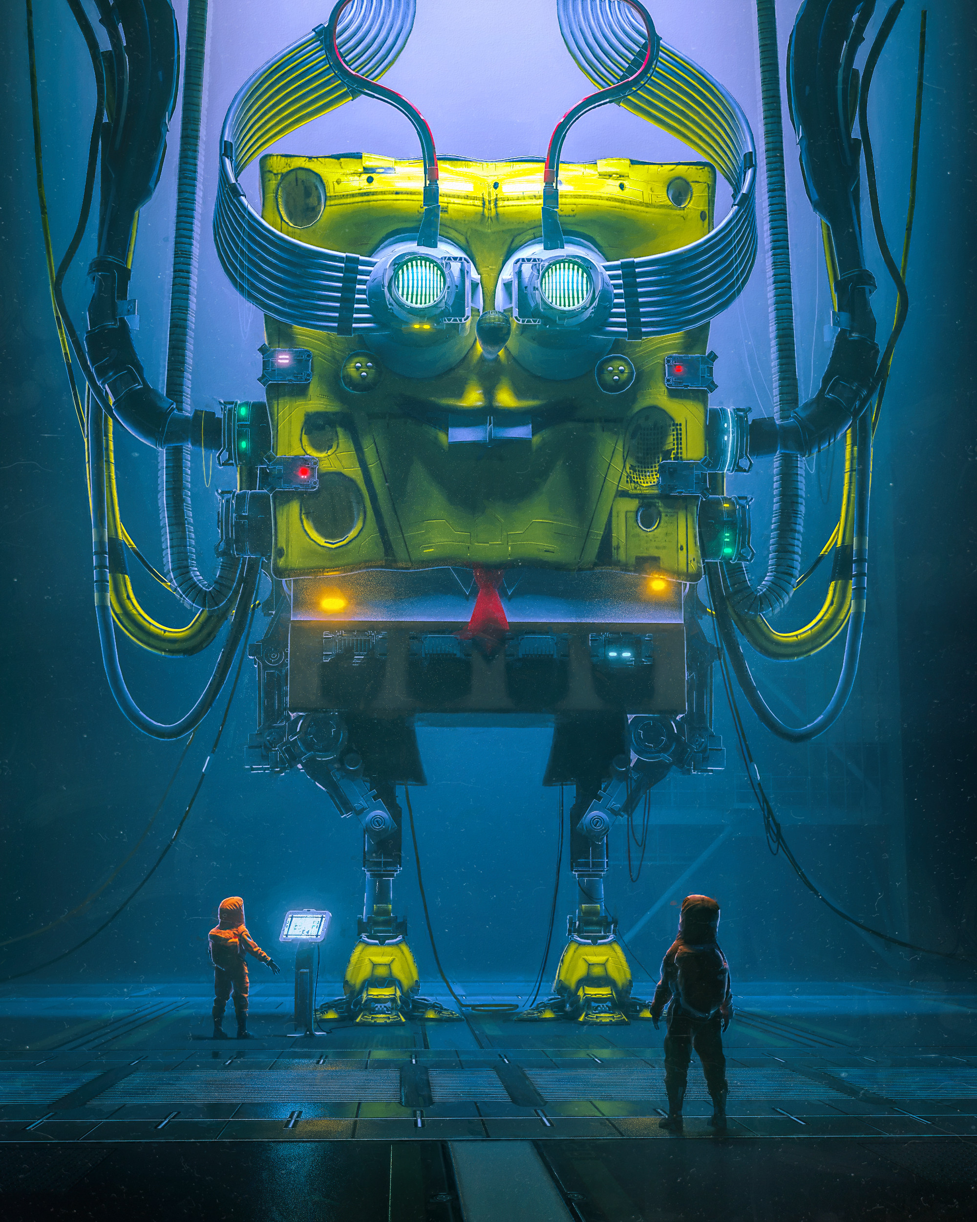 SPONGEROBERT MILITARYINDUSTRIALPANTS by Beeple | Scrolller