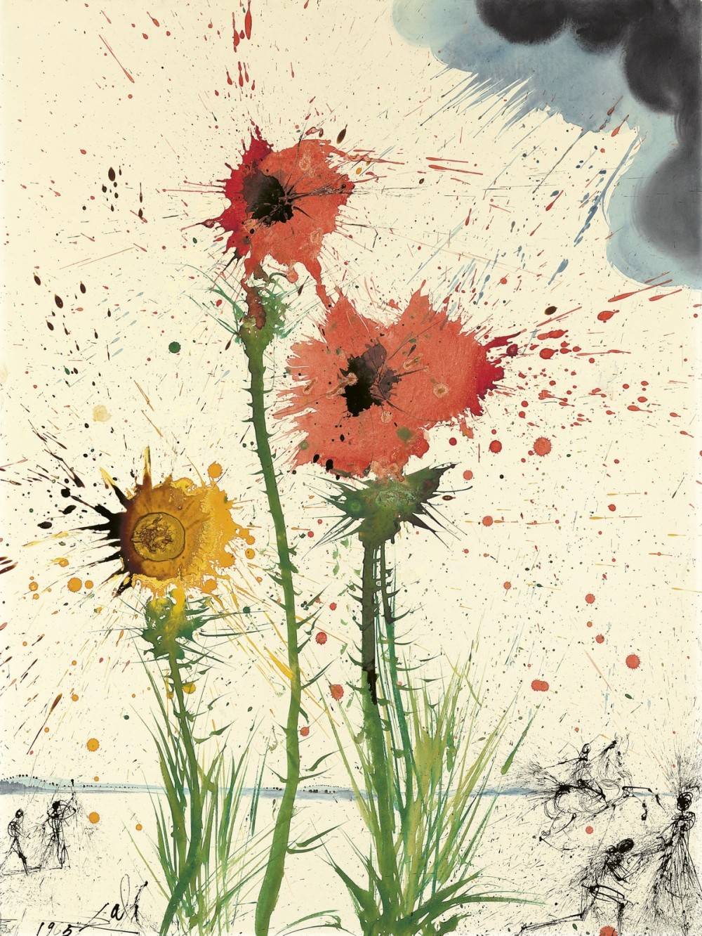 Spring Explosive by Salvador Dalí (1965) [1000x13332] | Scrolller