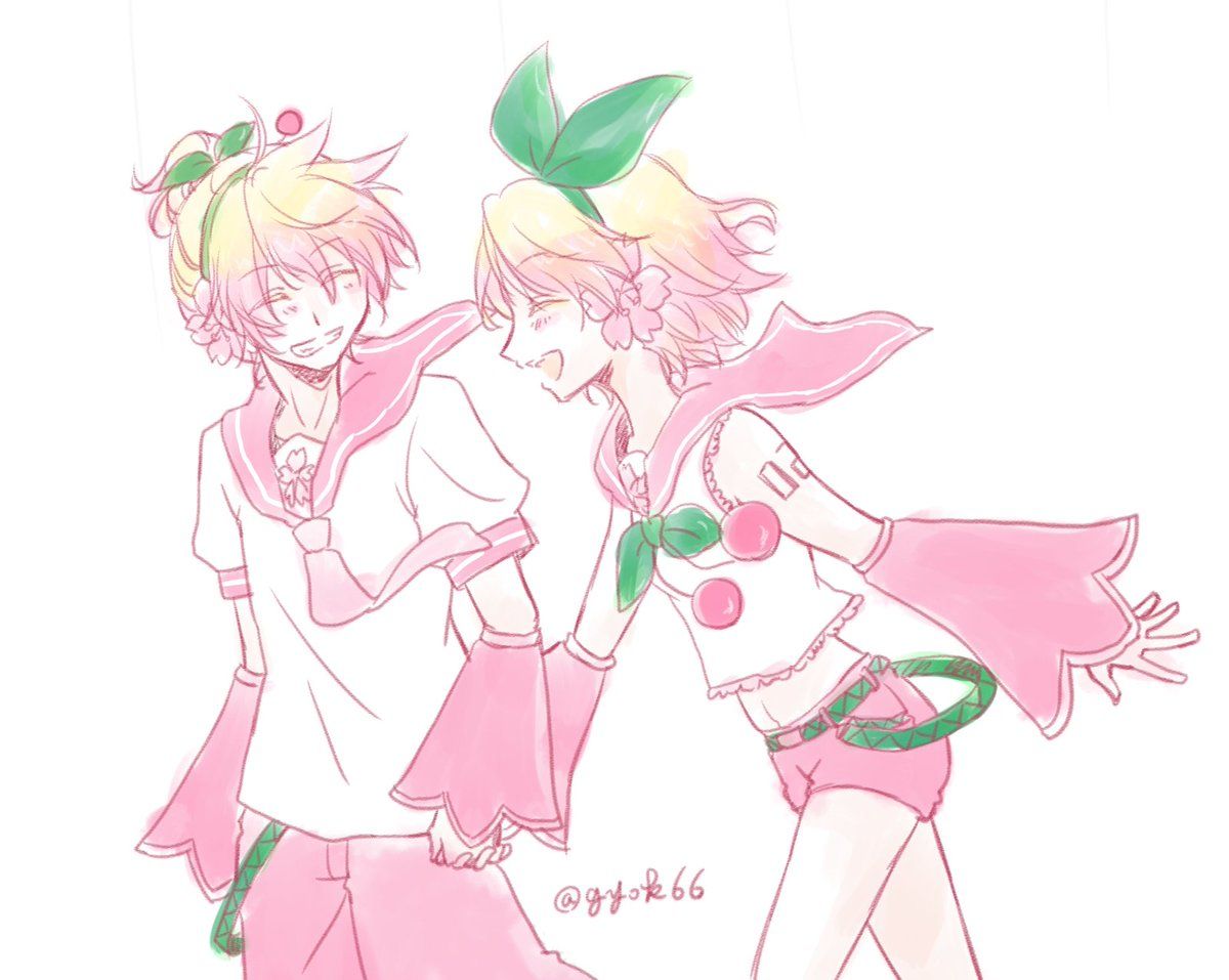 Spring Rin and Len (玉露 @gyok66 ) | Scrolller