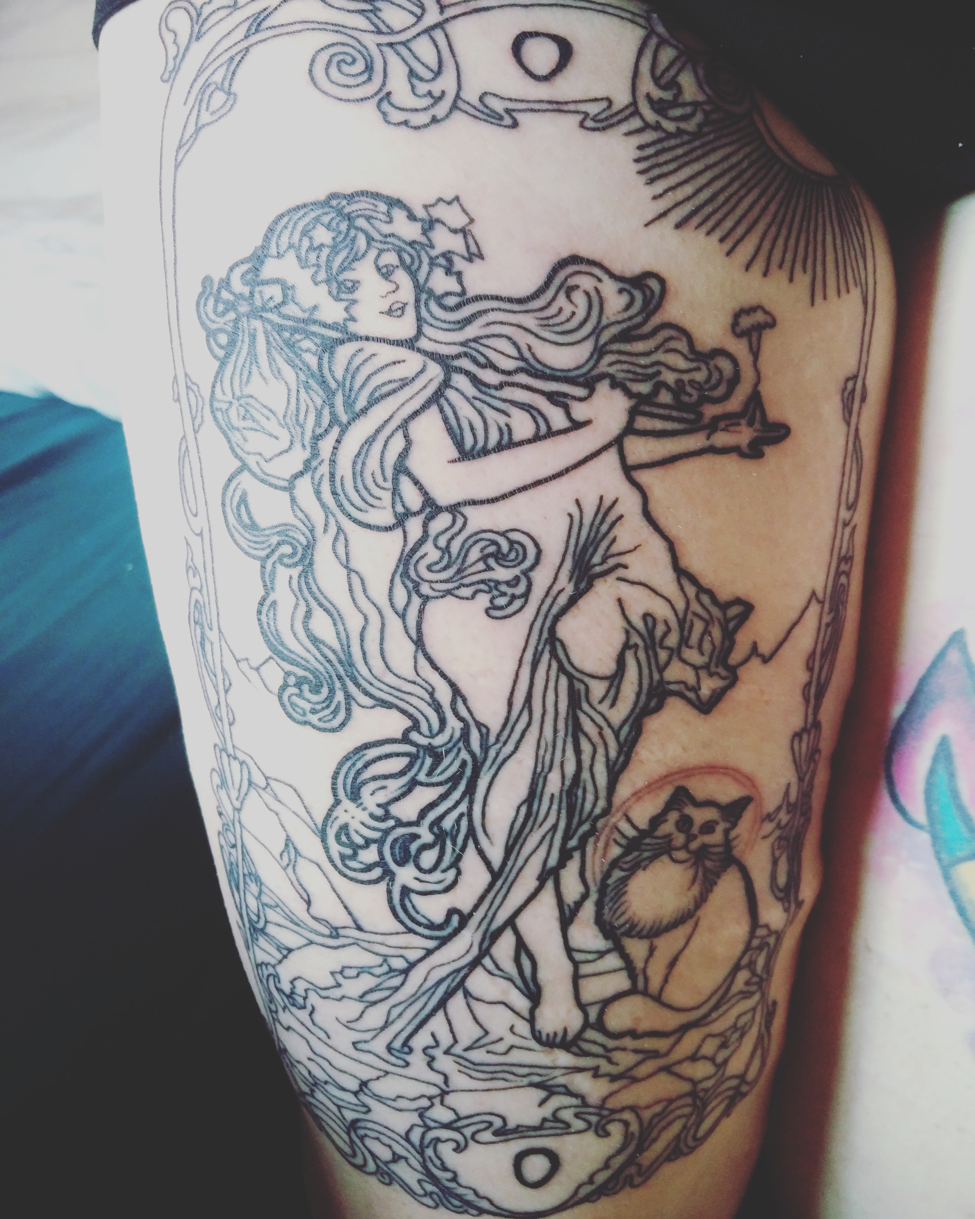 Stage one of 'The Fool' tattoo complete | Scrolller