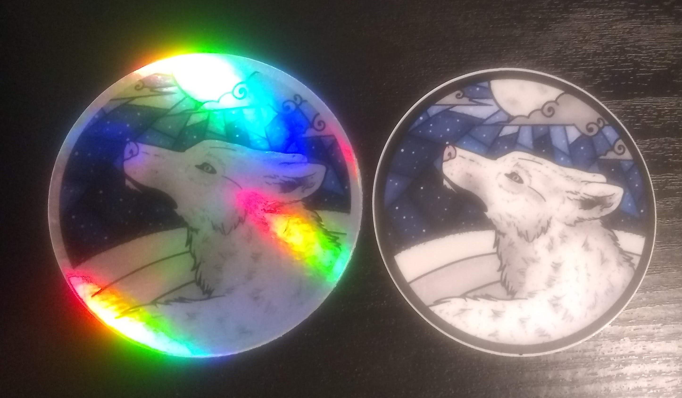 Stained glass - Winter Wolf | Scrolller