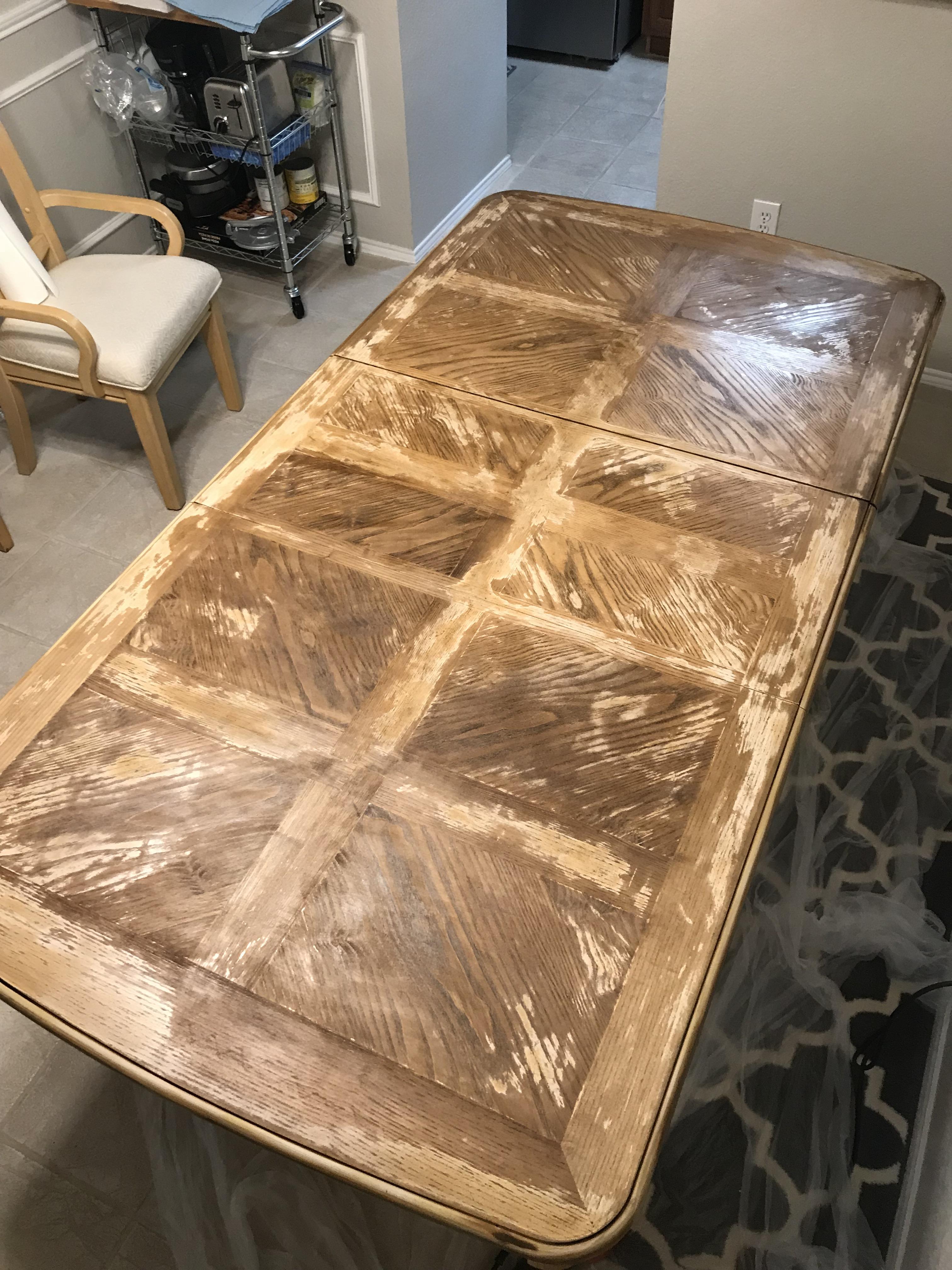 Staining table - am I doing it wrong? | Scrolller