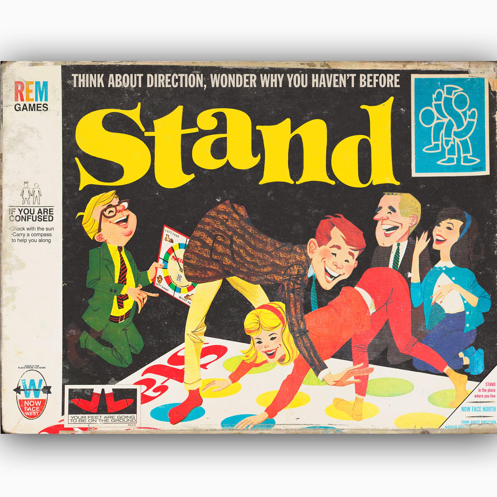 "Stand" Twister board game mashup art print | Scrolller