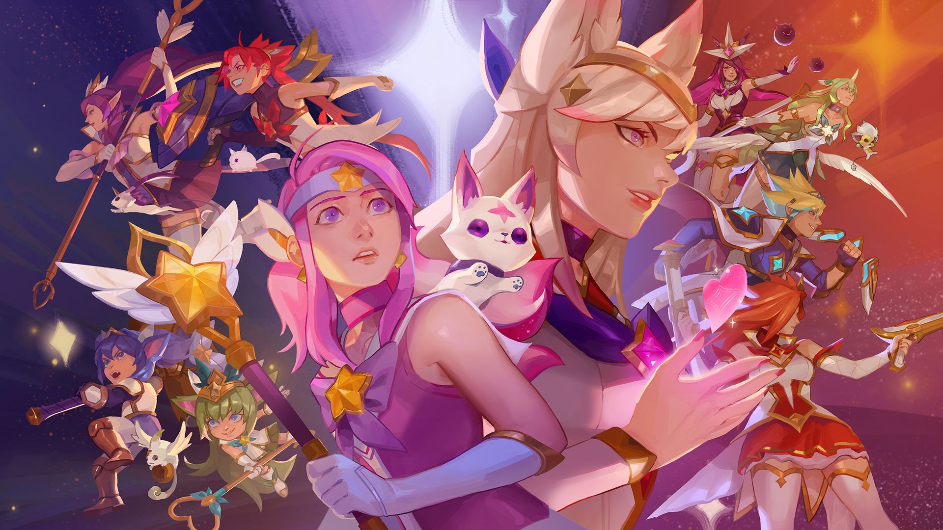 Star Guardians Starfall Background [1920x1080] | Scrolller