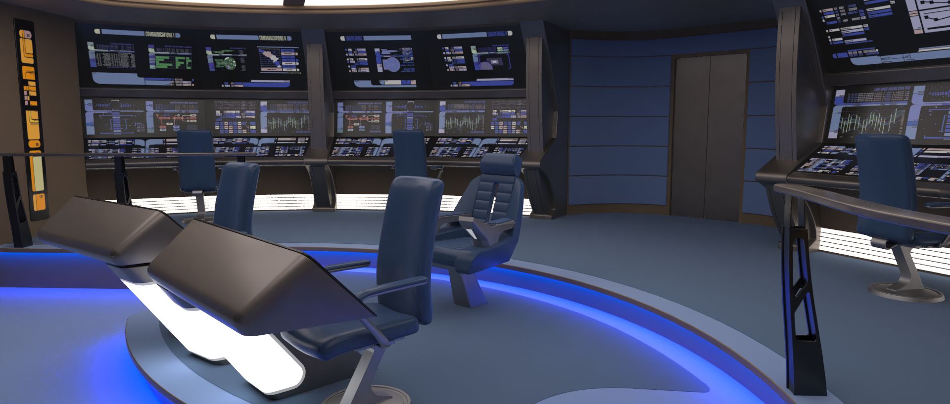 Star Trek TNG Nebula Class Battle Bridge | Scrolller