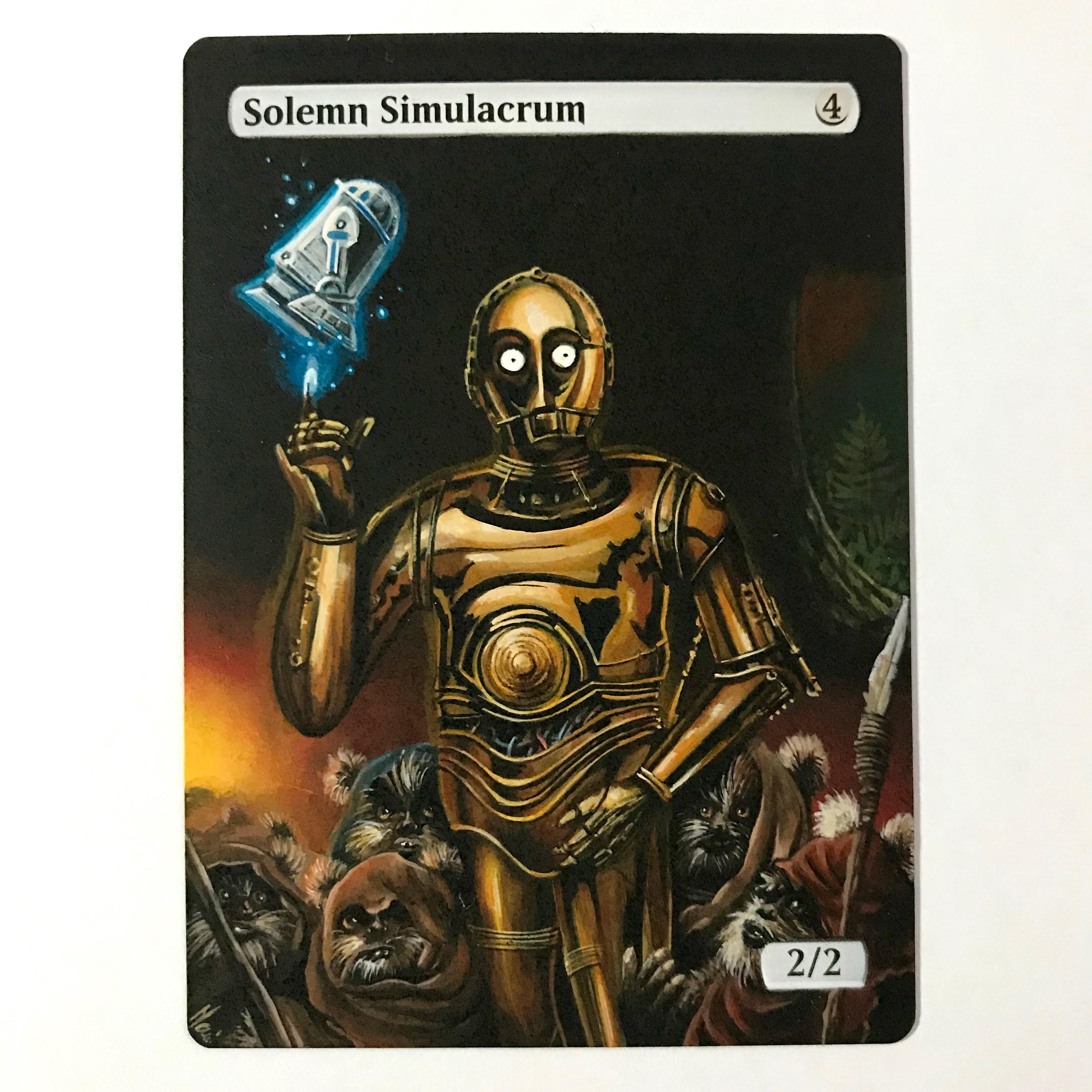 Star Wars Solemn Simulacrum, full art from reference | Scrolller