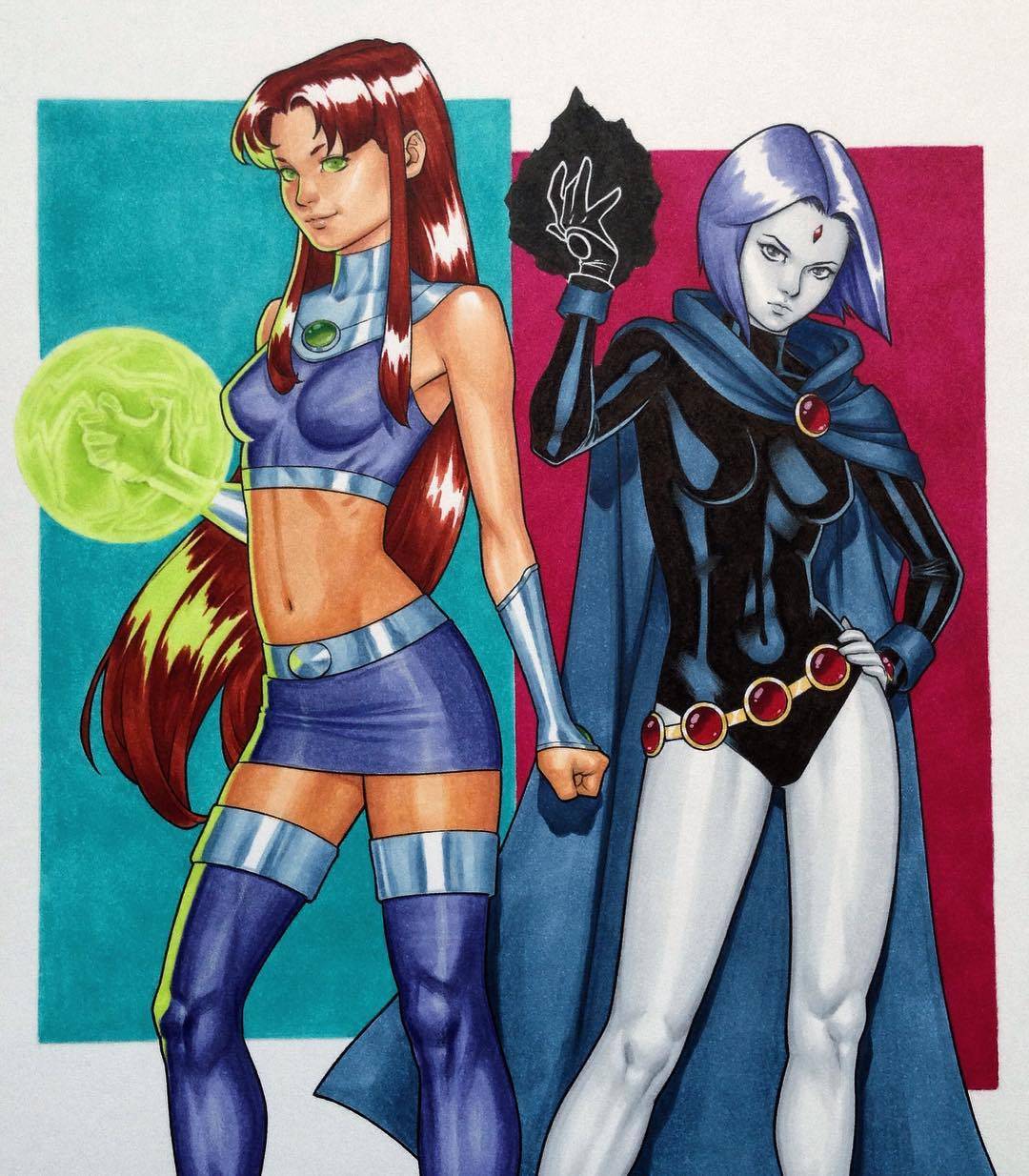 Starfire & Raven by Sami Basri | Scrolller