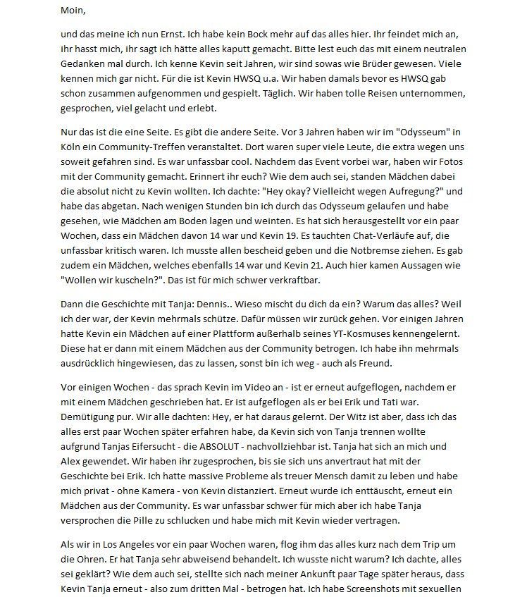 Statement von Dennis zu Curry | Scrolller