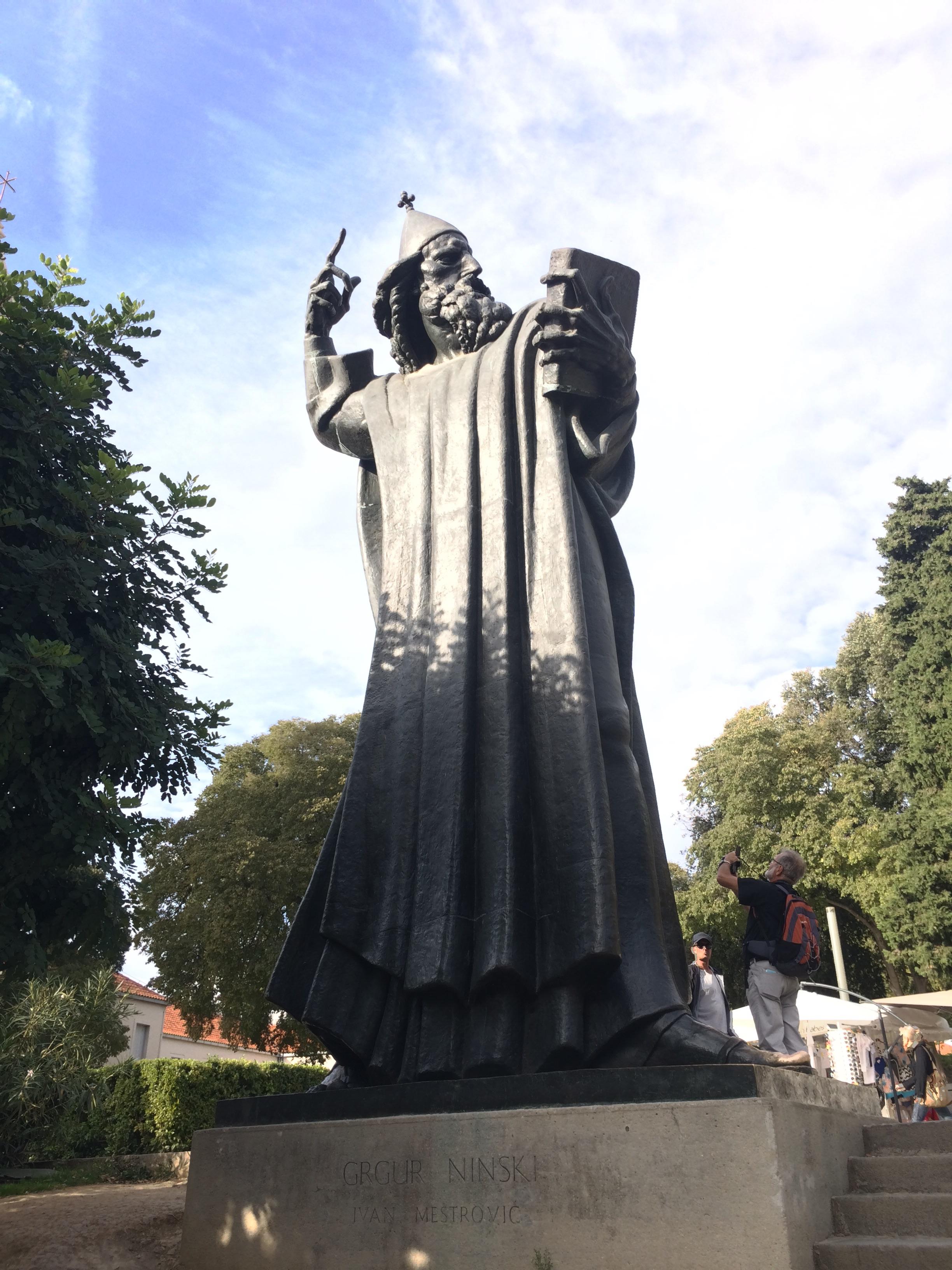 Statue in Split, Croatia - from a time they used to worship wizards ...