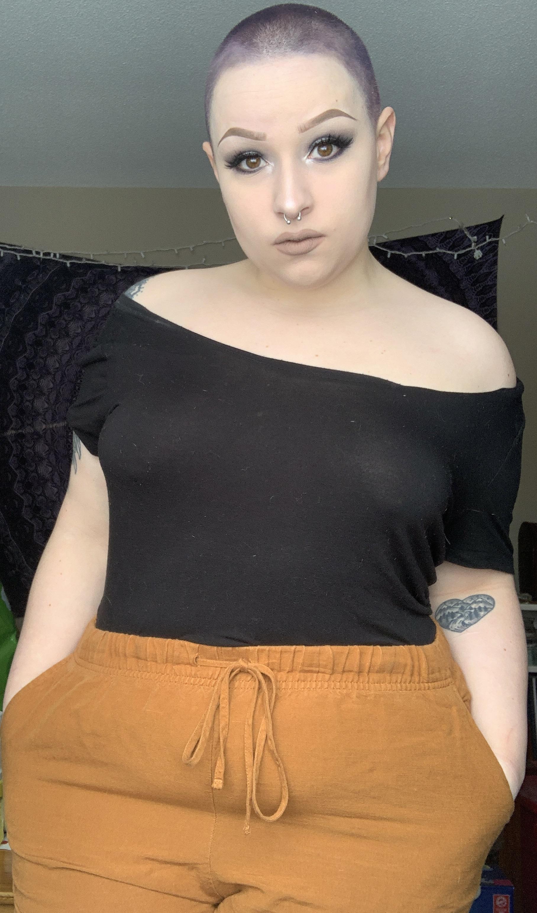 Steel purple buzzcut anyone? | Scrolller