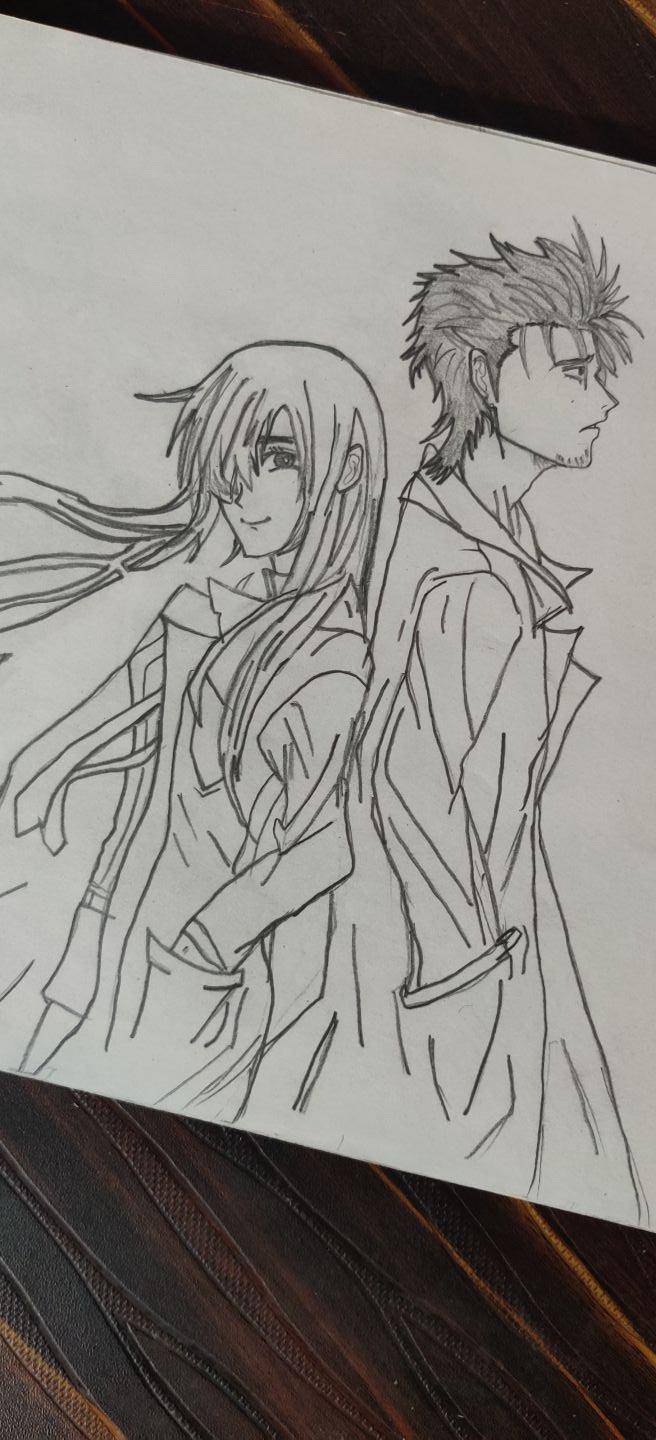 Steins gate quick pencil art by me | Scrolller