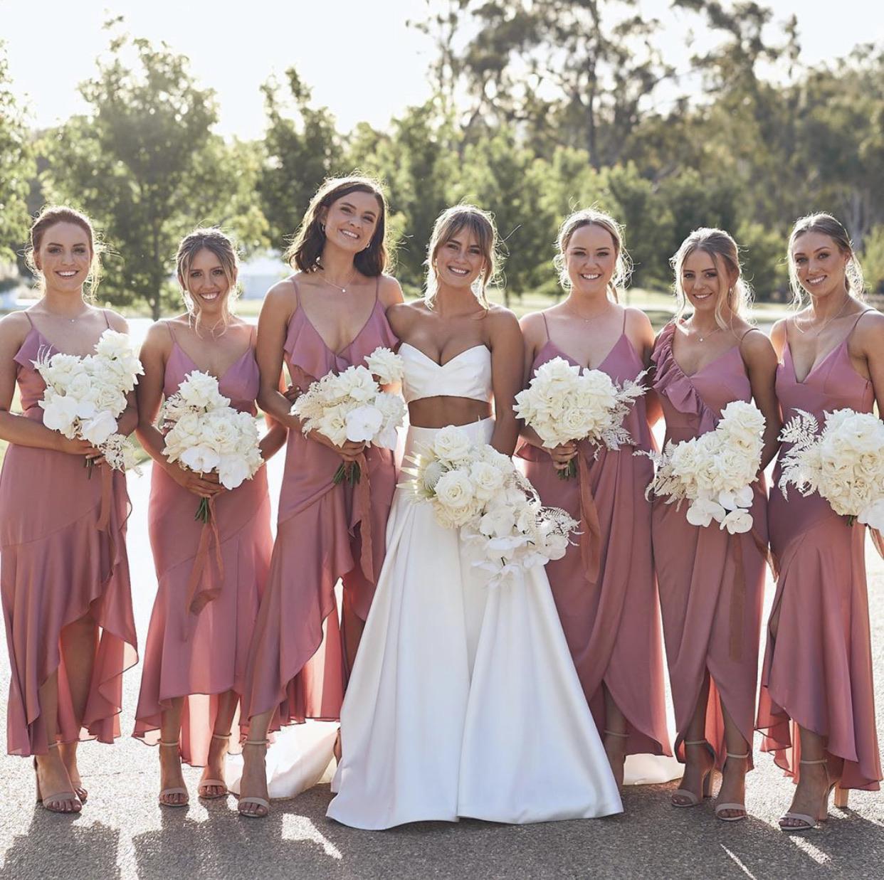 Steph with her bridesmaids | Scrolller